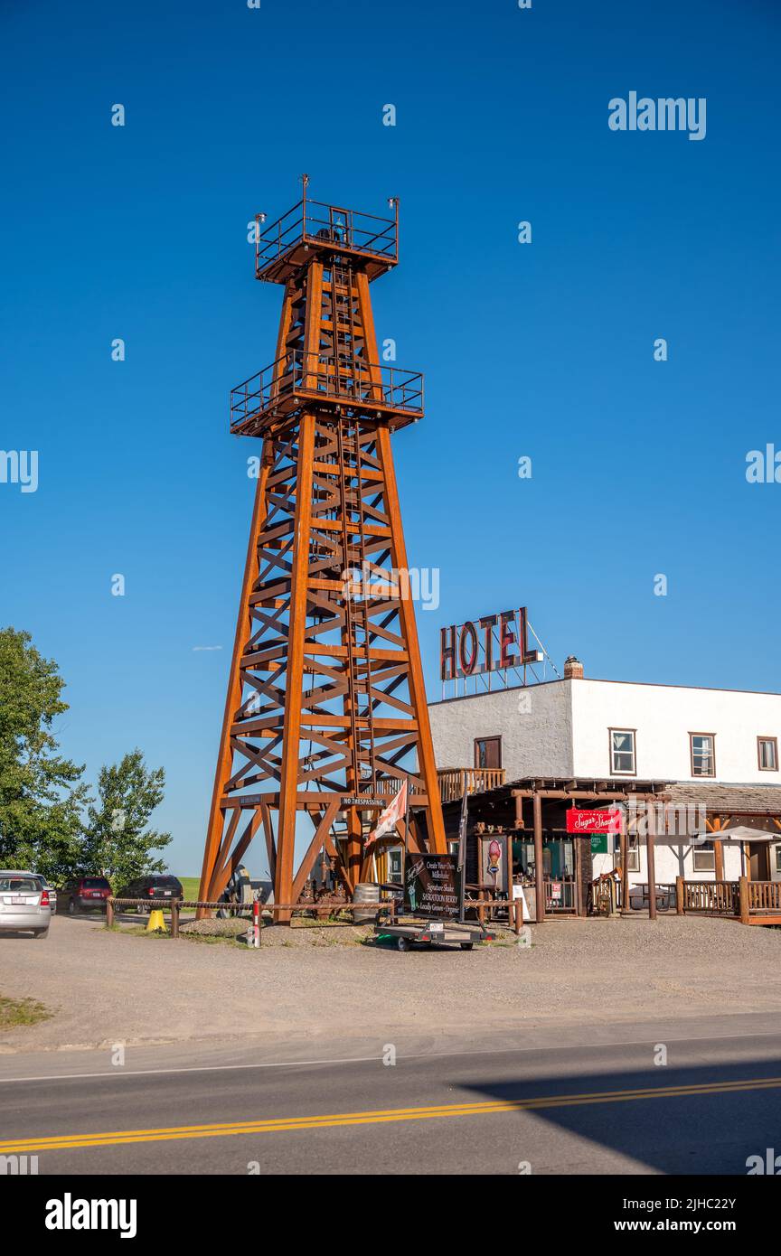 Longview, Alberta - July 16, 2022: Exterior of the Twin Cities Hotel ...