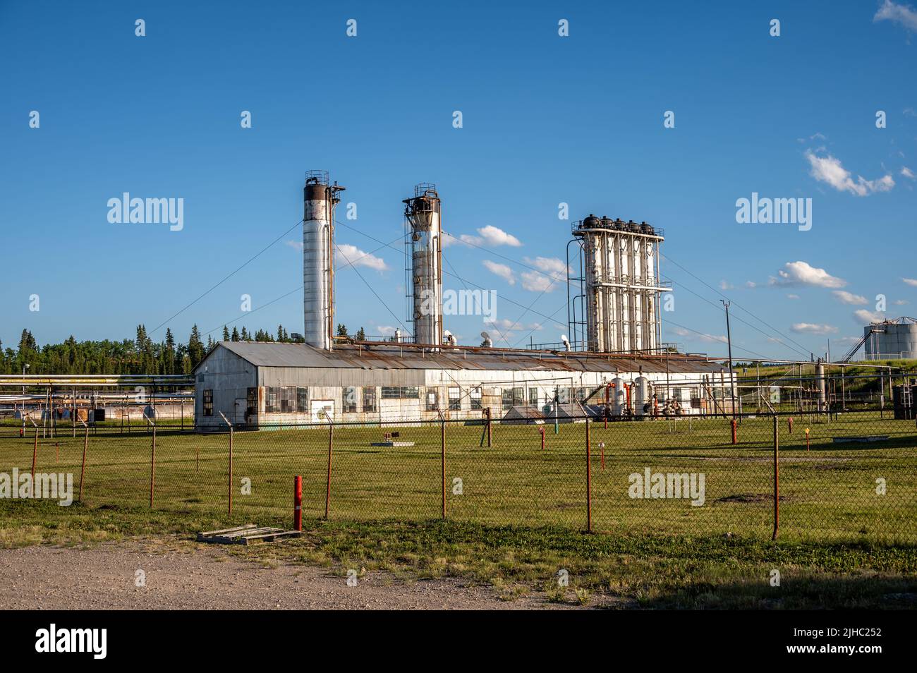 The old Turner Valley gas plant located 60 km southwest of Calgary ...