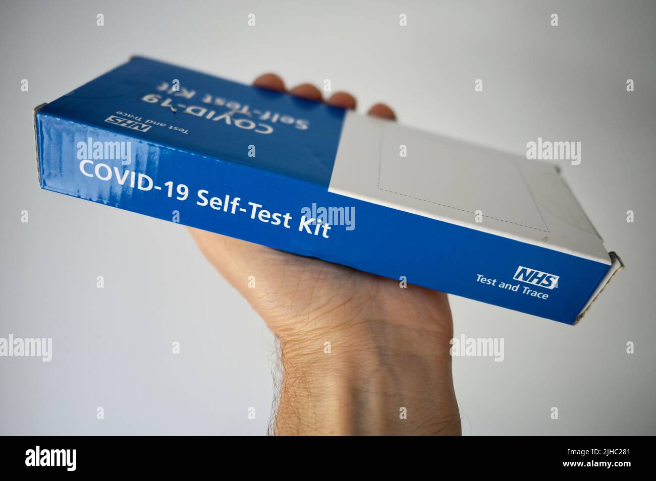 NHS COVID-19 Self-Test Kit Stock Photo - Alamy