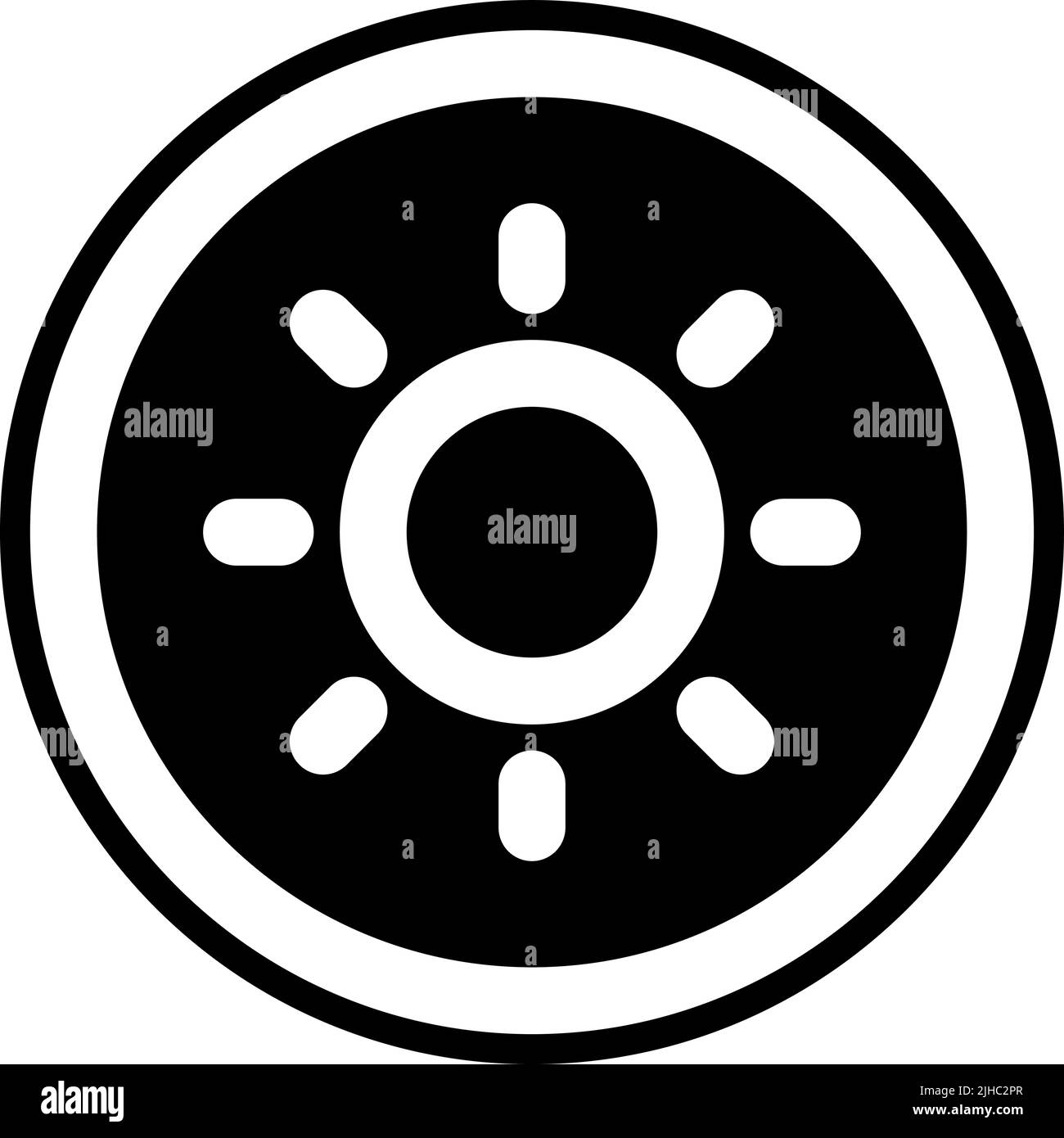 Basic user interface sun Stock Vector Image & Art - Alamy