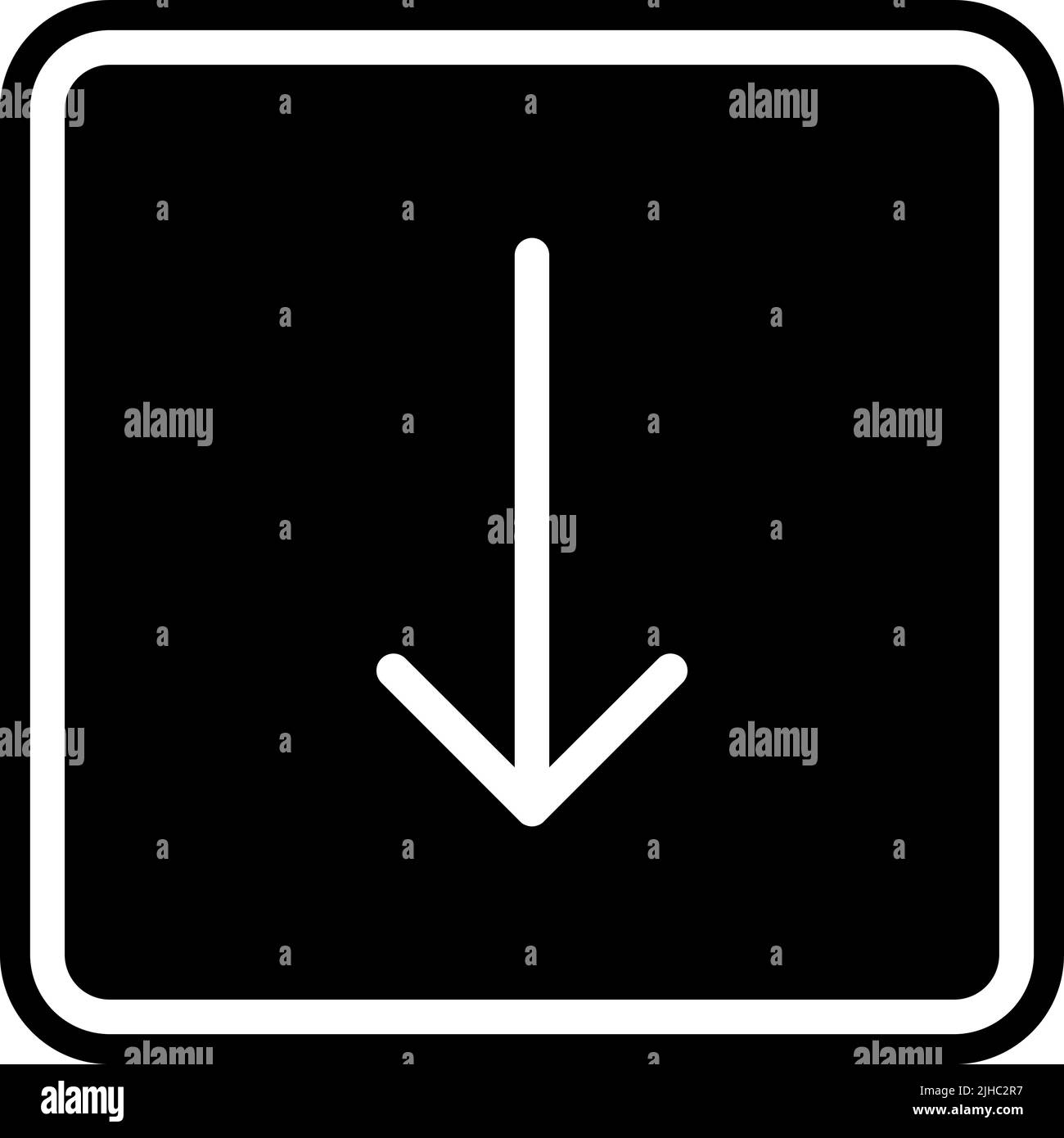 Basic ui down arrow Stock Vector Image & Art - Alamy