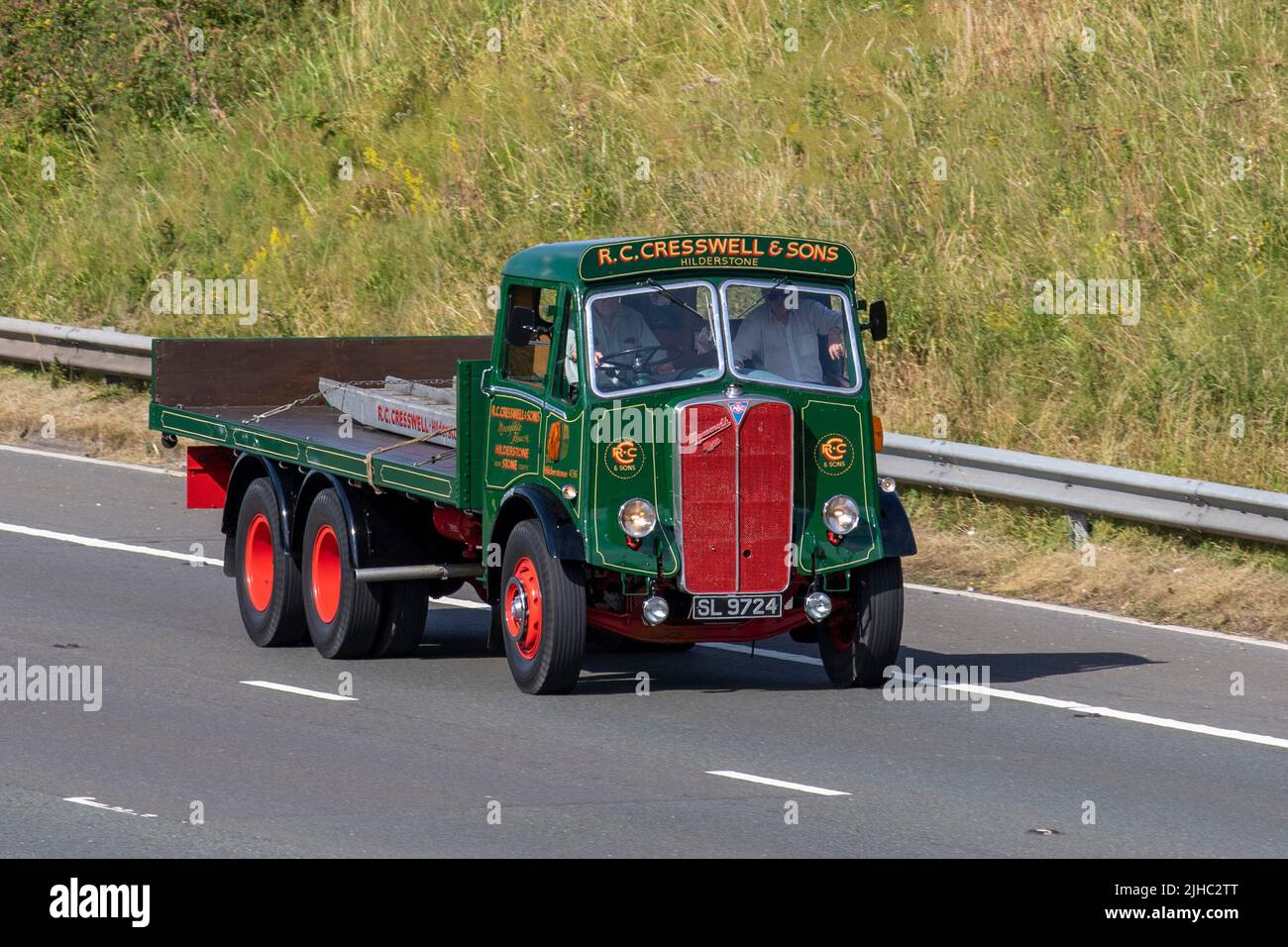 1951 50s, fifties green AEC dropside MT 15-18 1729cc Diesel vintage ...