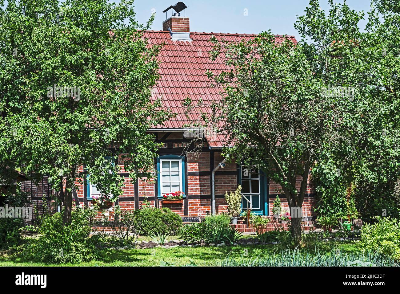 Lehde (Spreewald, Germany): Cottages Stock Photo - Alamy