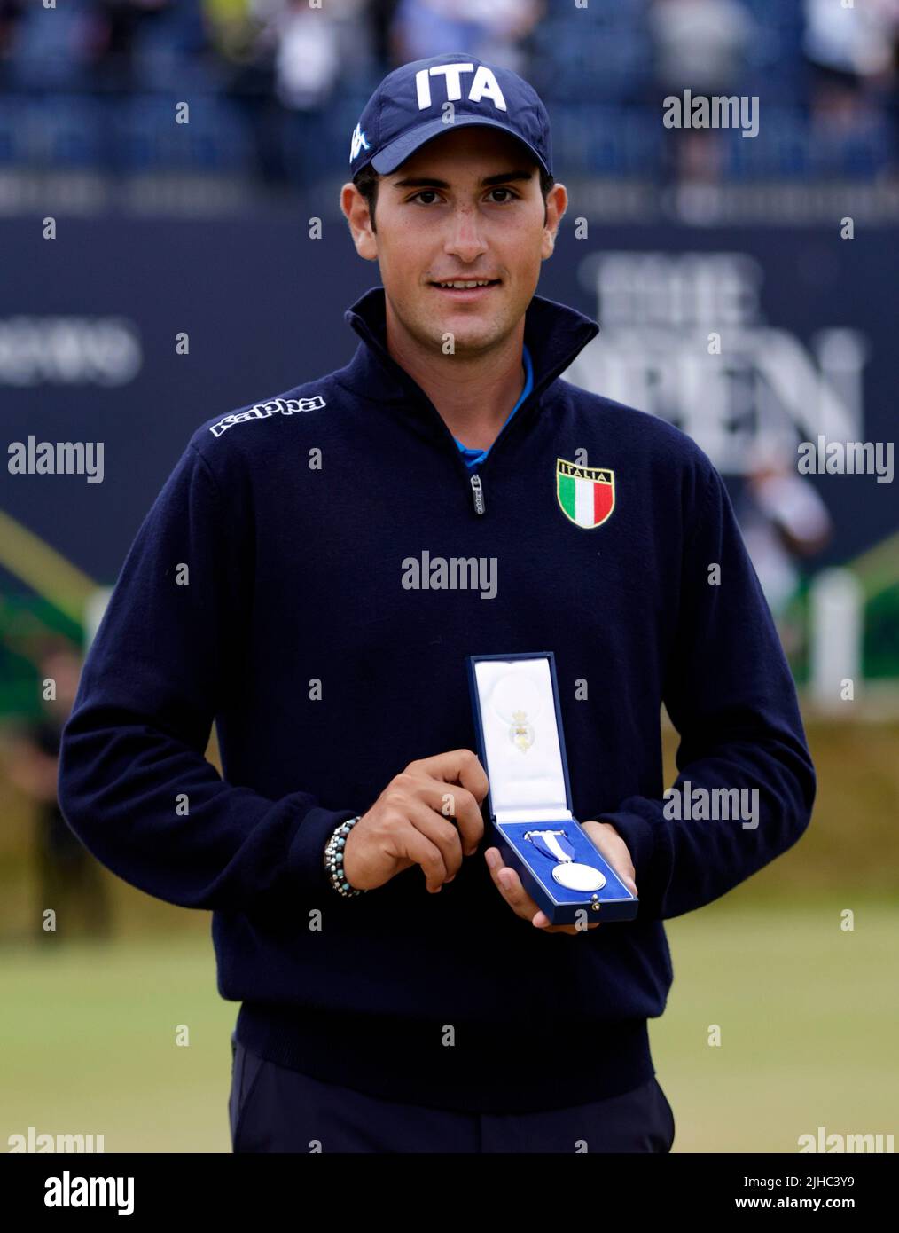 Italy's Filippo Celli with the Silver Medal after finishing as best ...