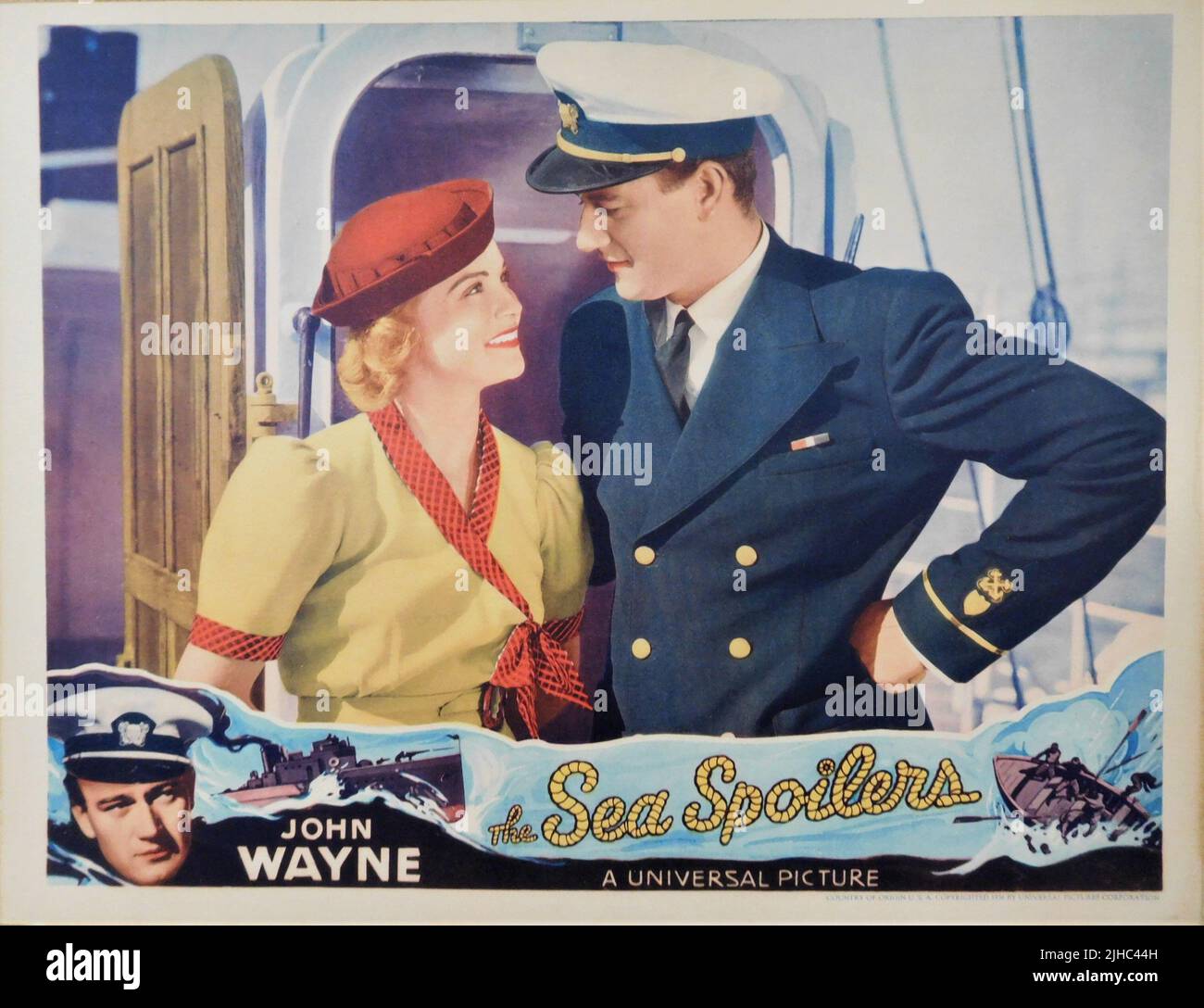 NAN GREY and JOHN WAYNE in THE SEA SPOILERS 1936 director FRANK R ...