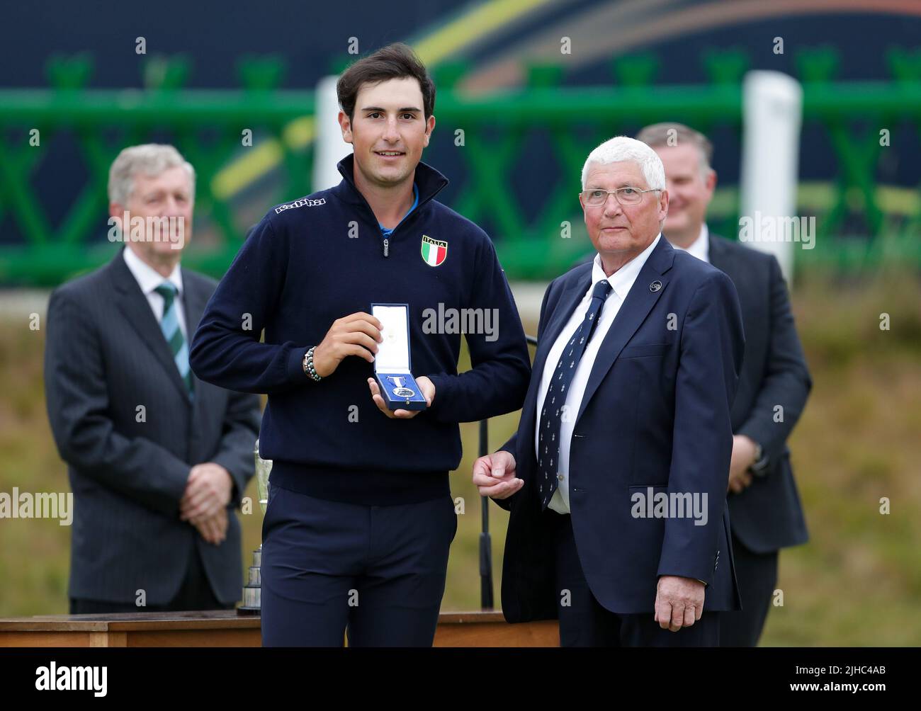 Italy's Filippo Celli with the Silver Medal after finishing as best ...