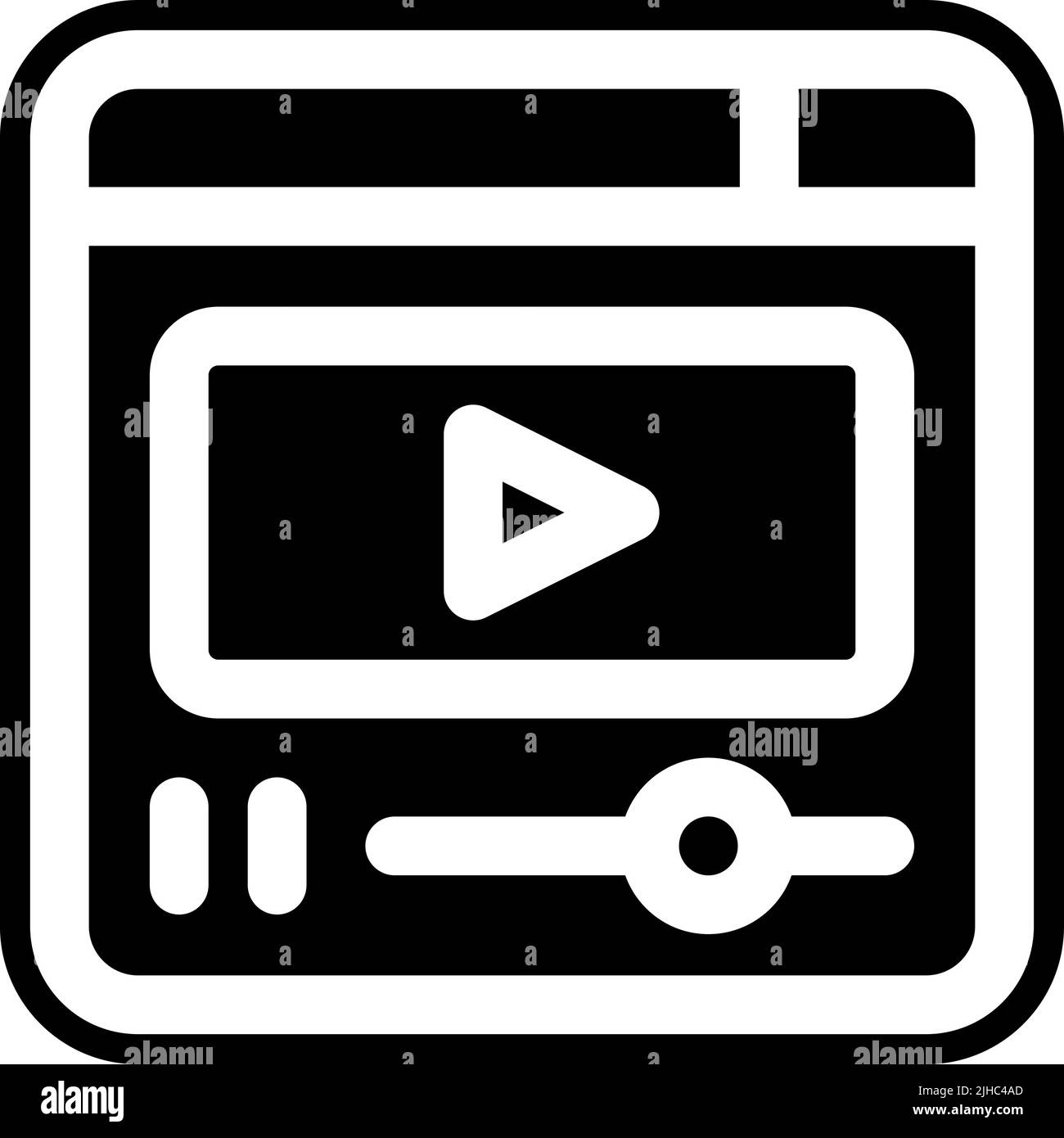 Content creator video player Stock Vector Image & Art - Alamy