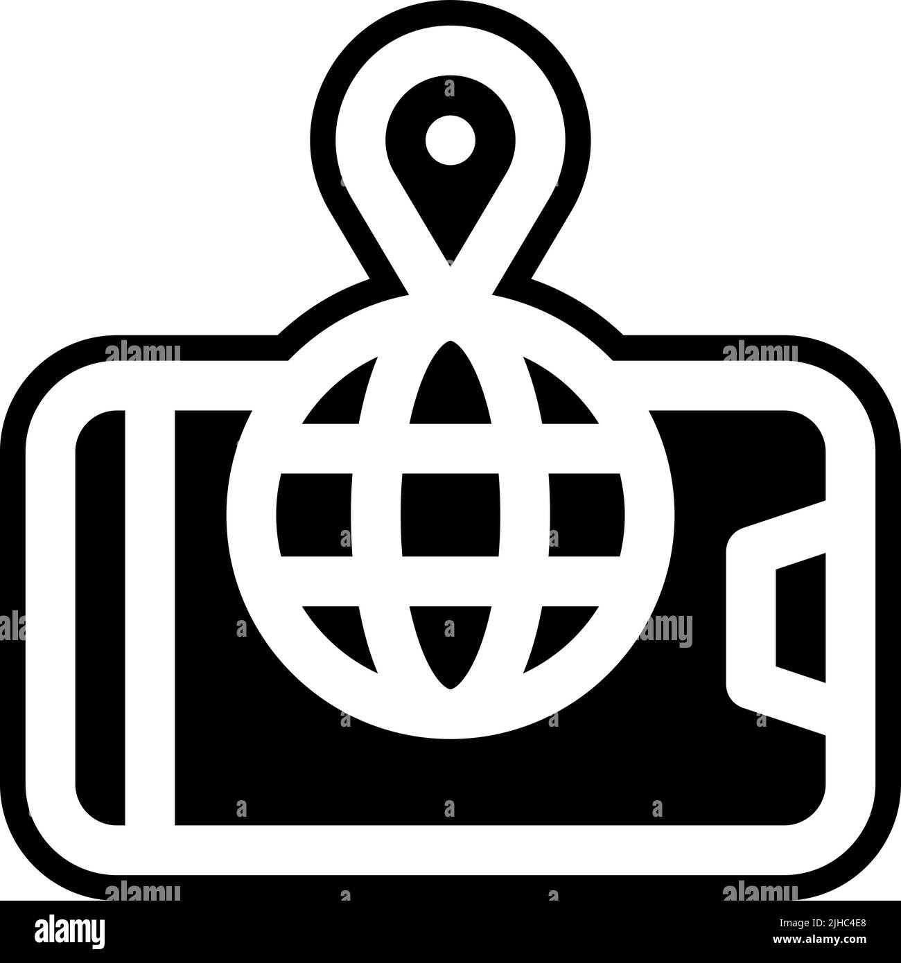Icon live location Black and White Stock Photos & Images - Alamy
