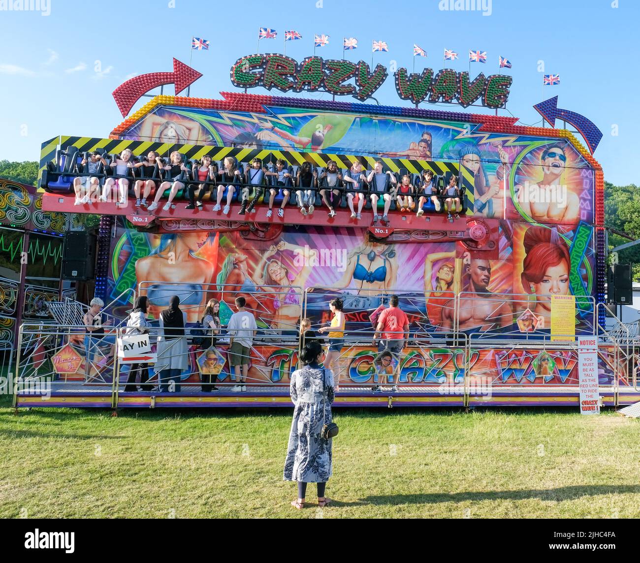 Sheffield, South Yorkshire, UK, June 18 2022 Families enjoying ...