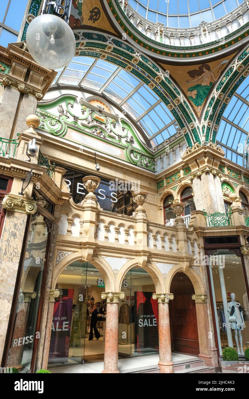 Leeds, West Yorkshire, UK June 22 2022 An interior view of one of the ...