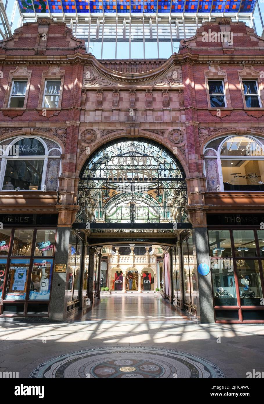 Leeds, West Yorkshire, UK June 22 2022 An interior view of one of the ...