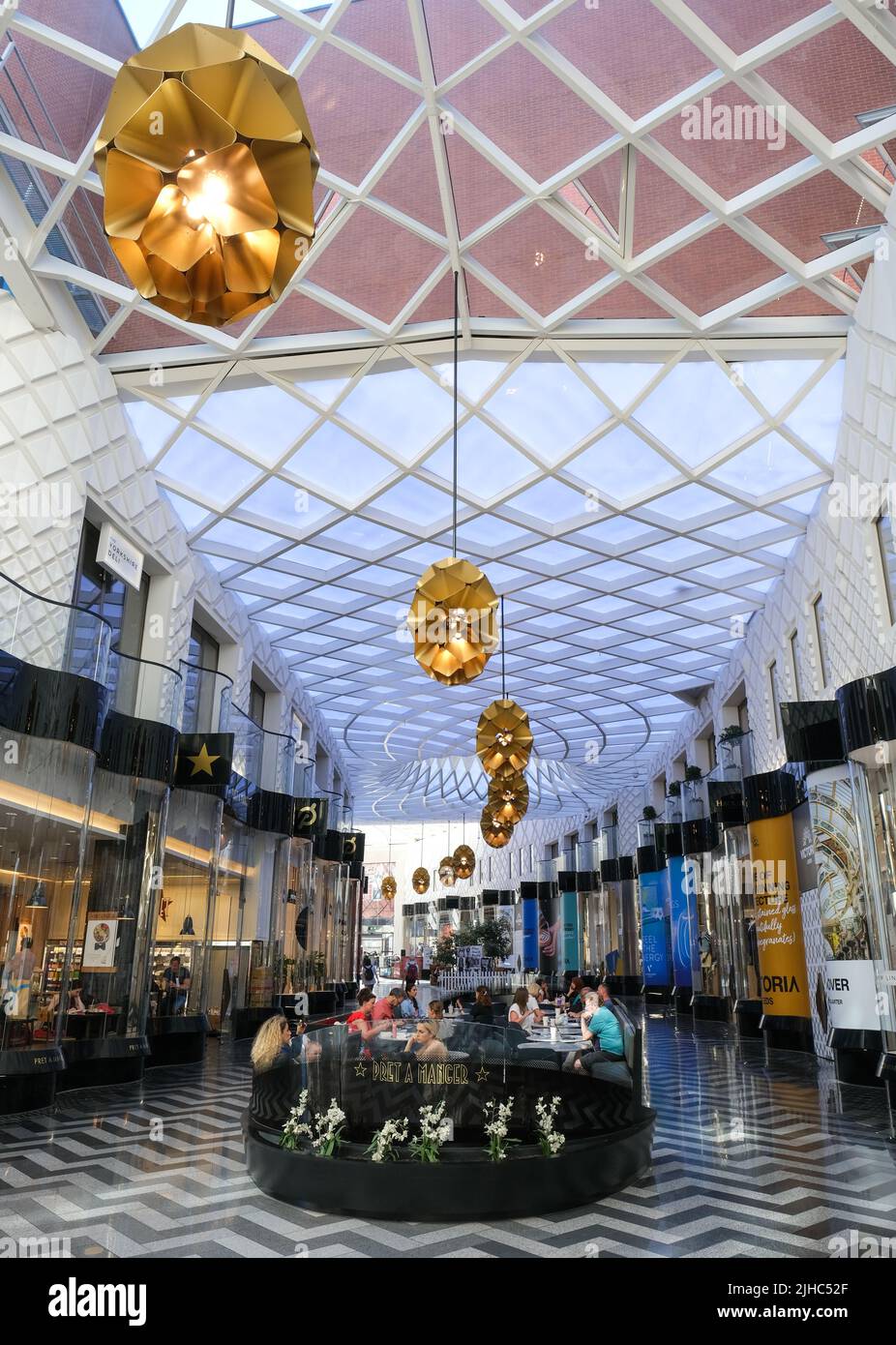 Leeds, West Yorkshire, UK June 22 2022 An interior view of a striking ...
