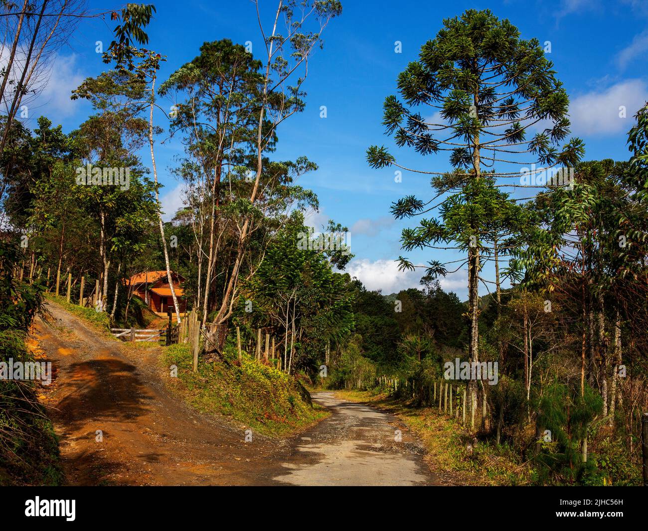 Rural life at the Bocaina Hills, a popular tourist destination, São ...