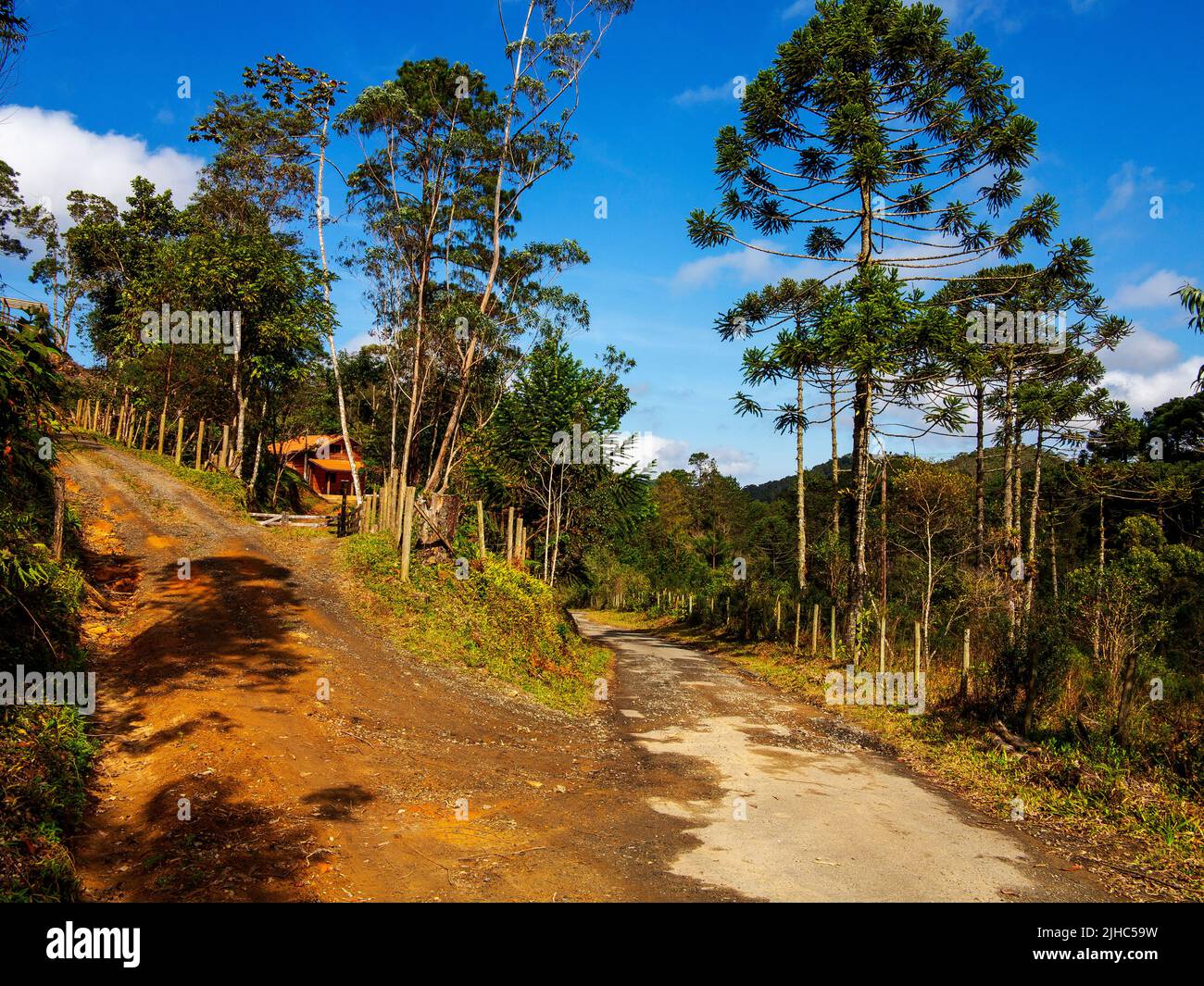 Rural life at the Bocaina Hills, a popular tourist destination, São ...