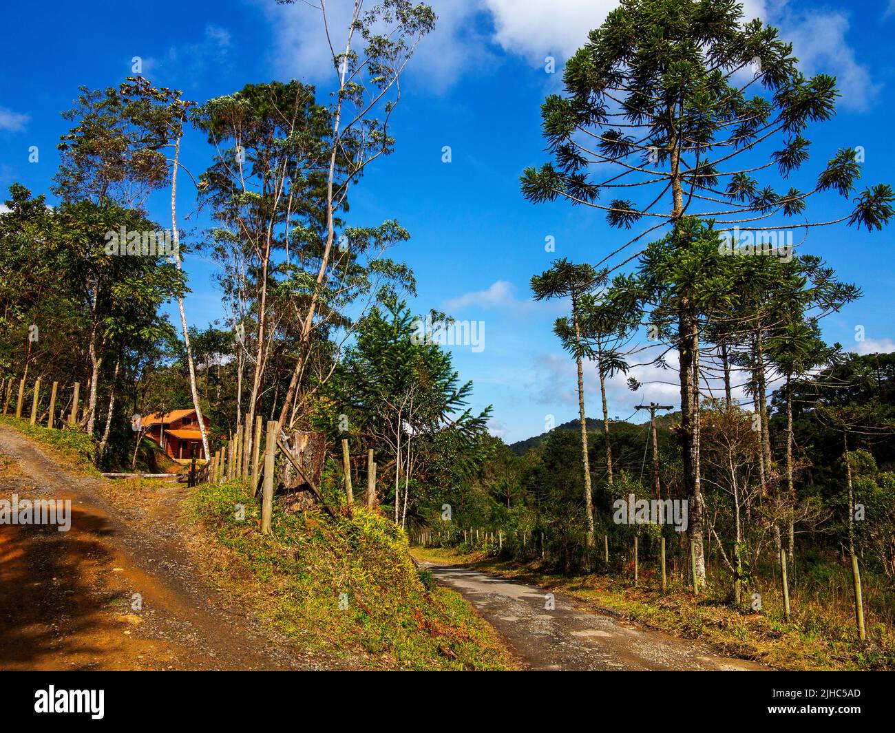 Rural life at the Bocaina Hills, a popular tourist destination, São ...