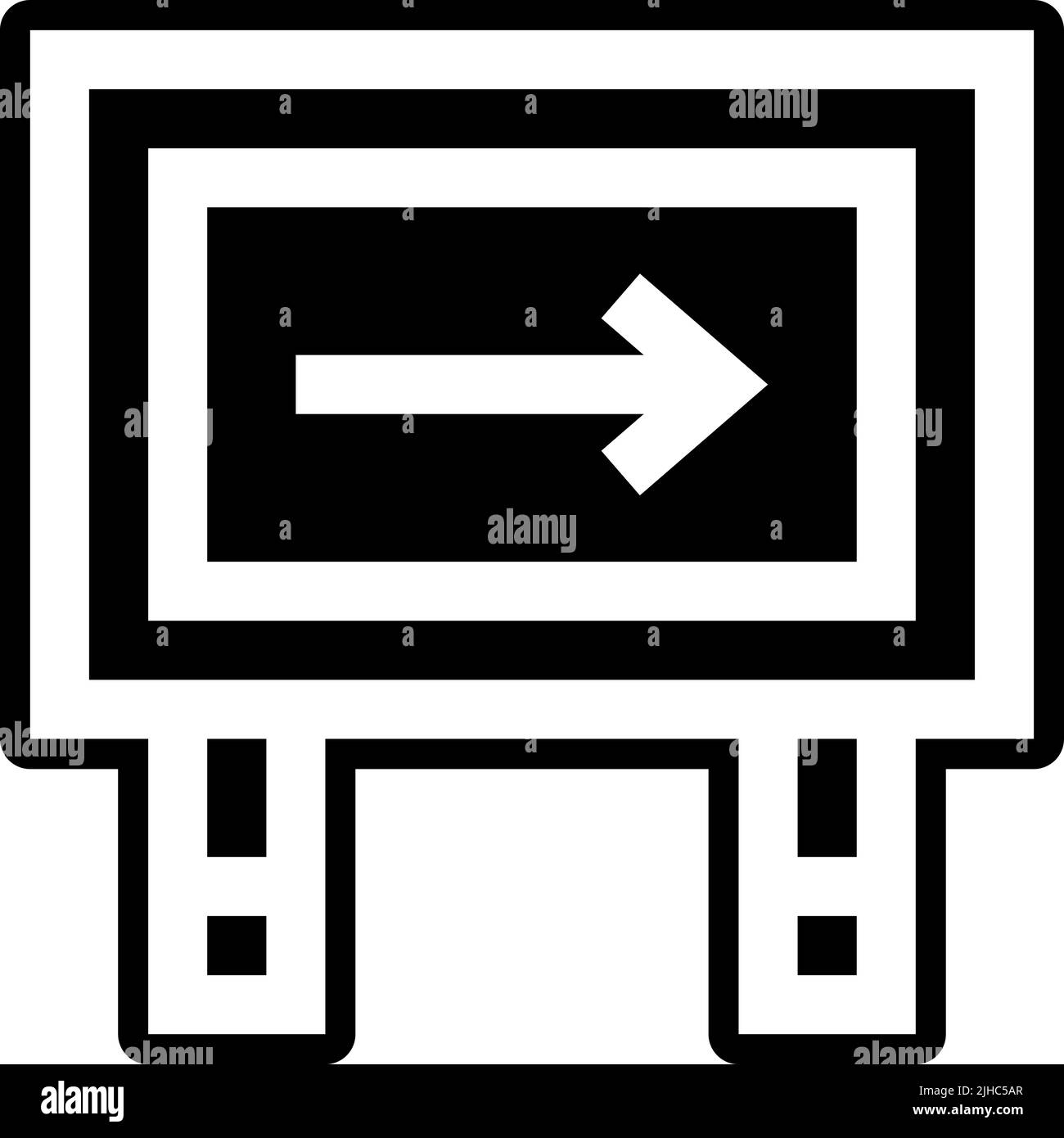 One way street signal Stock Vector Images - Alamy