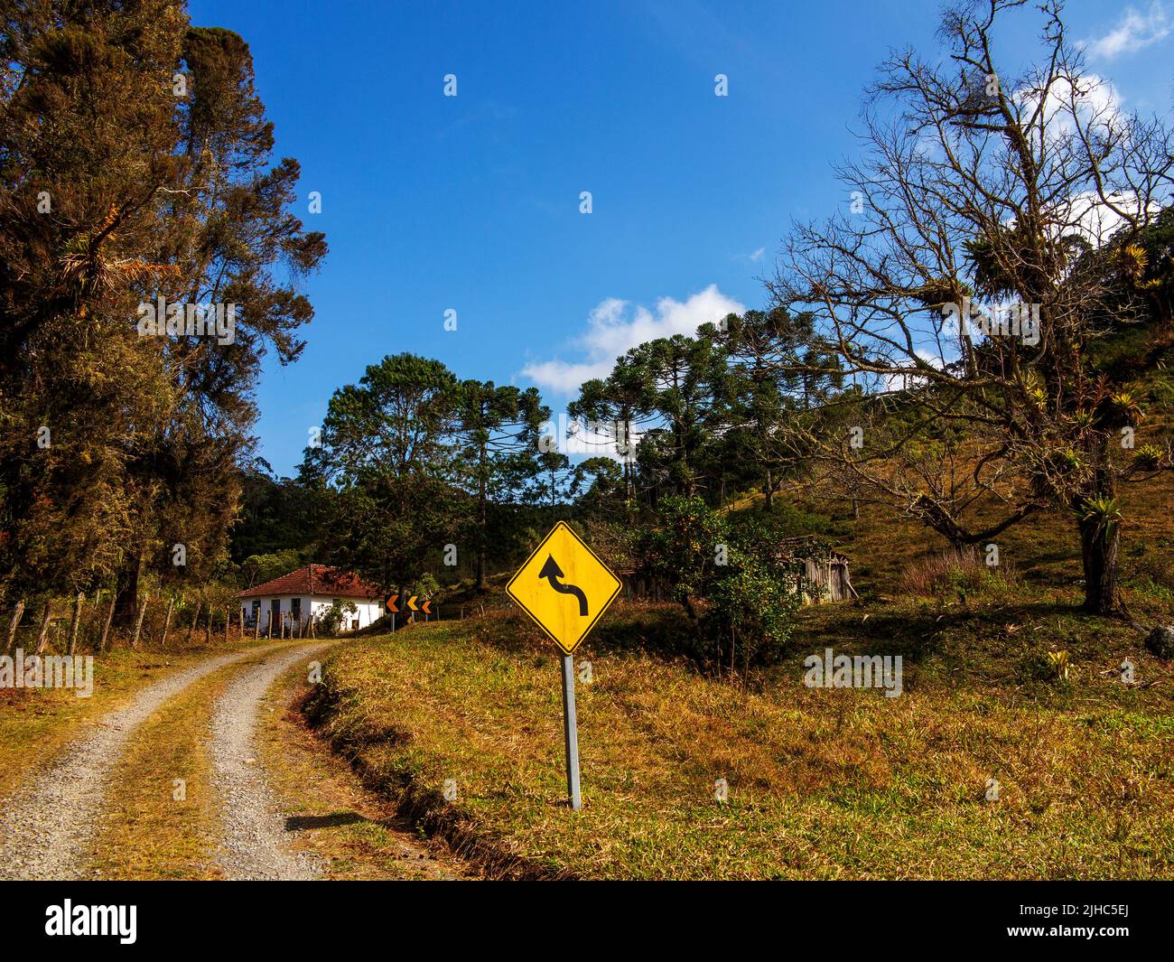 Rural life at the Bocaina Hills, a popular tourist destination, São ...