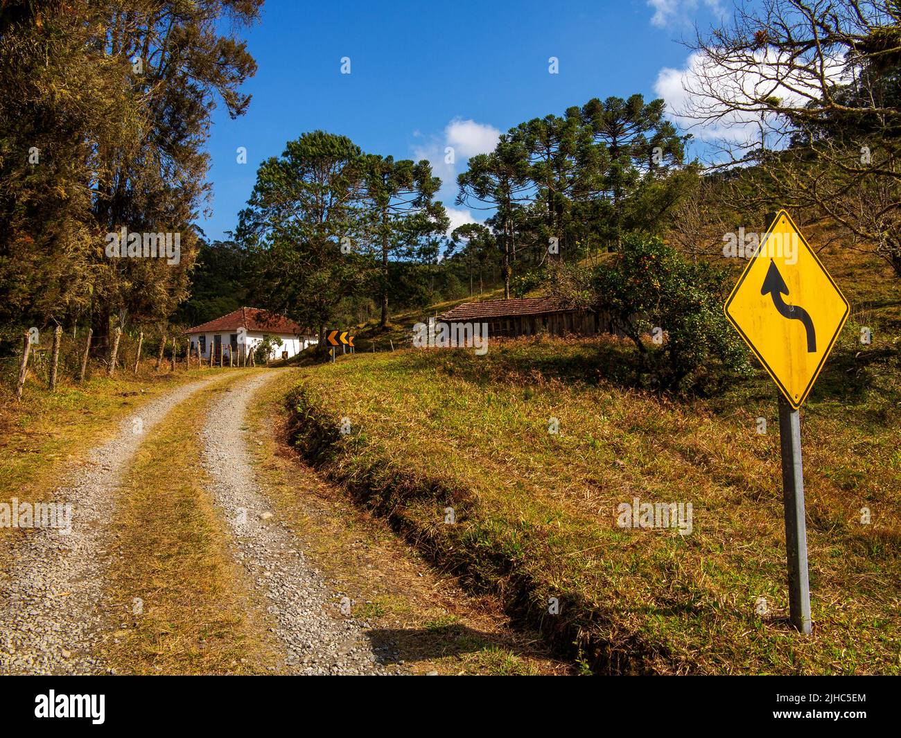Rural life at the Bocaina Hills, a popular tourist destination, São ...