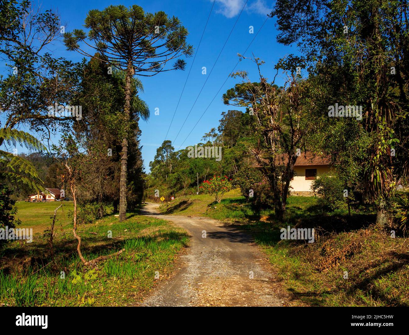 Rural life at the Bocaina Hills, a popular tourist destination, São ...