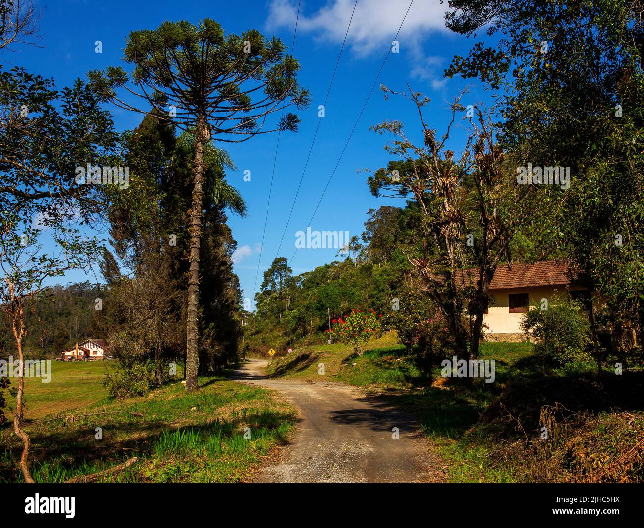 Rural life at the Bocaina Hills, a popular tourist destination, São ...