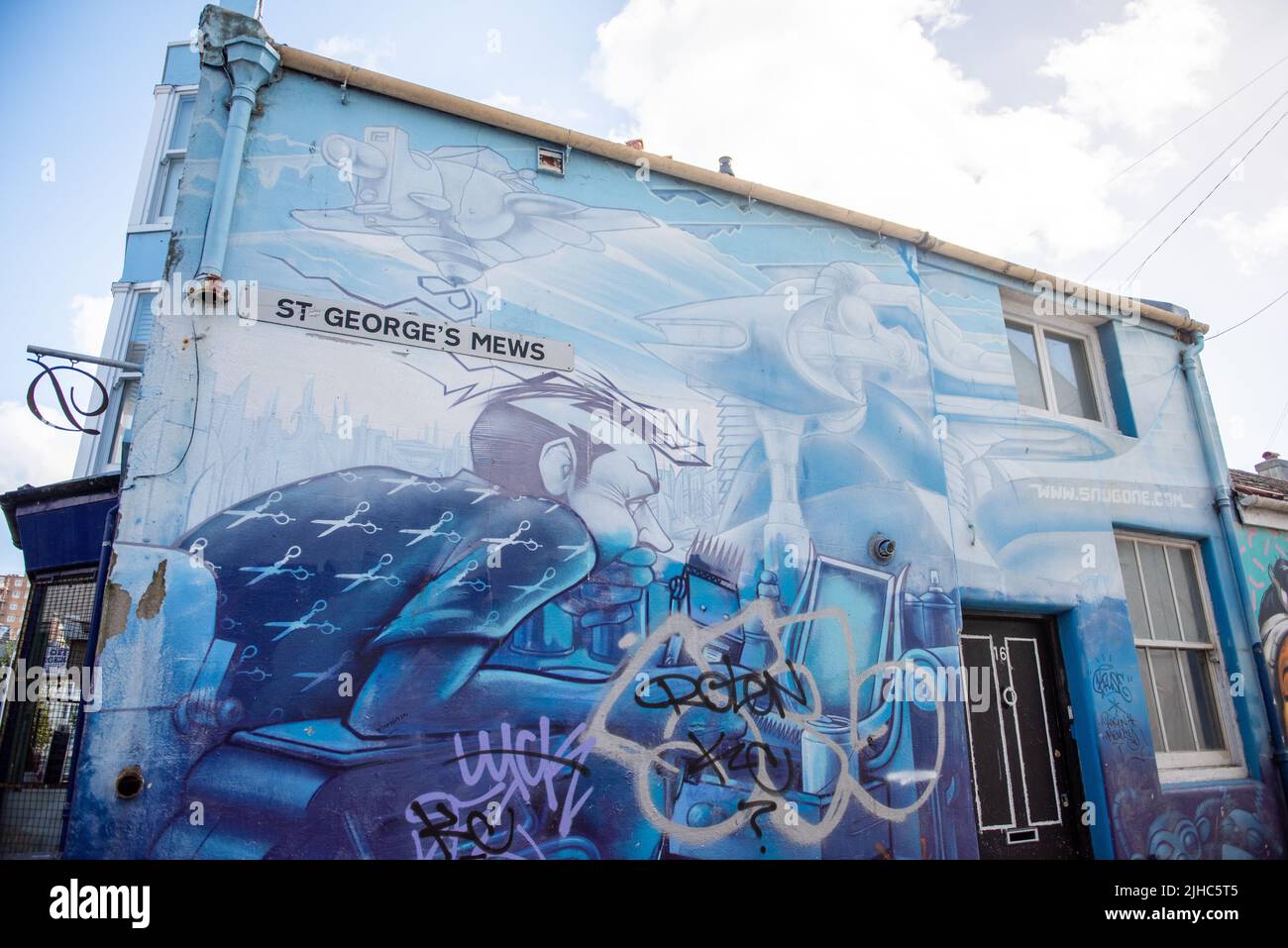 St George's Mews, Brighton Stock Photo - Alamy