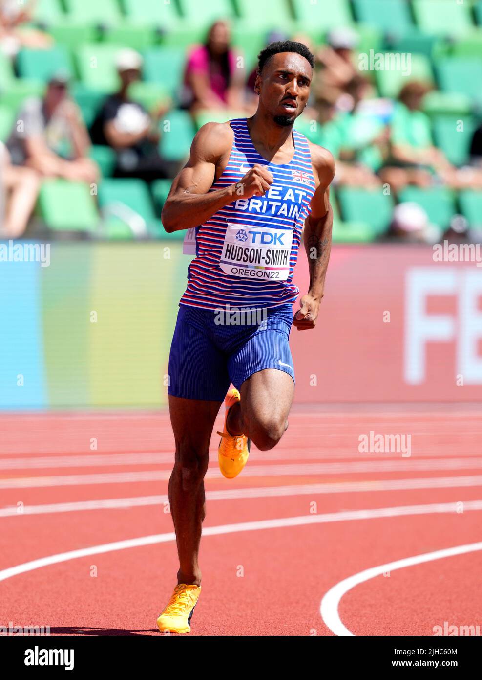 Great Britain's Matthew Hudson-Smith in action during Heat 6 of the Men ...