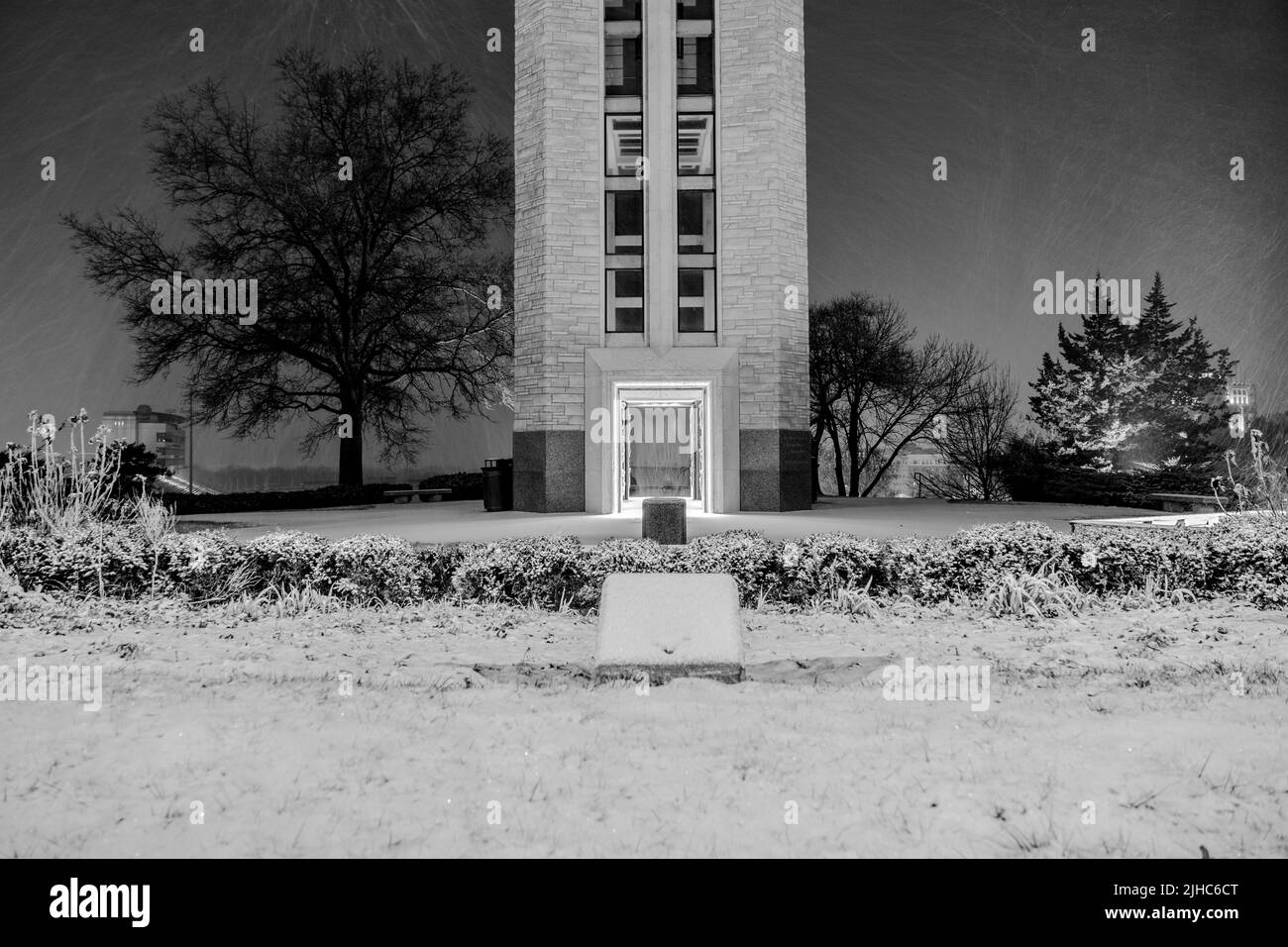 A grayscale shot of an old building Stock Photo - Alamy