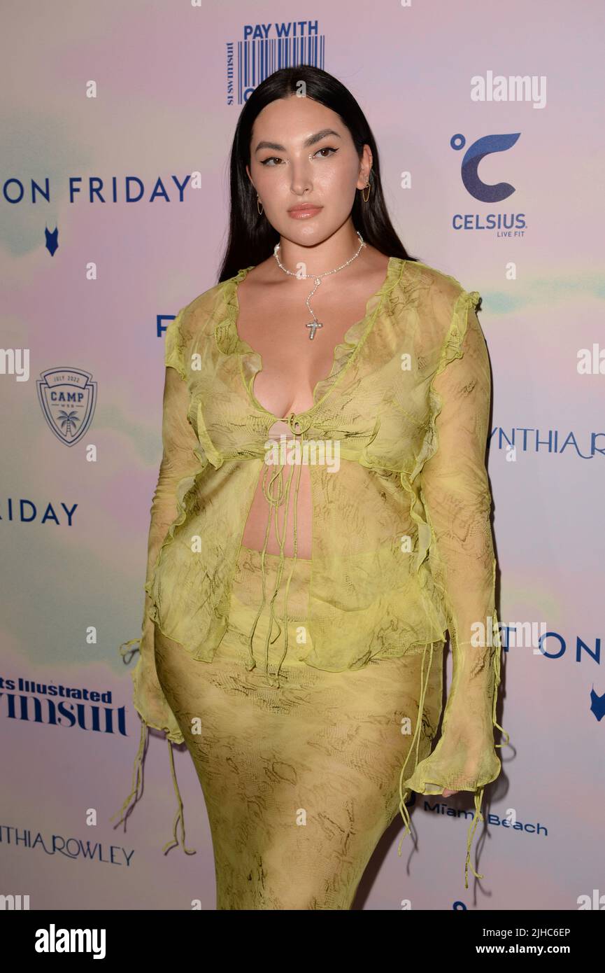 Miami Beach, FL, USA. 16th July, 2022. Yumi Nu arrives to the Sports ...