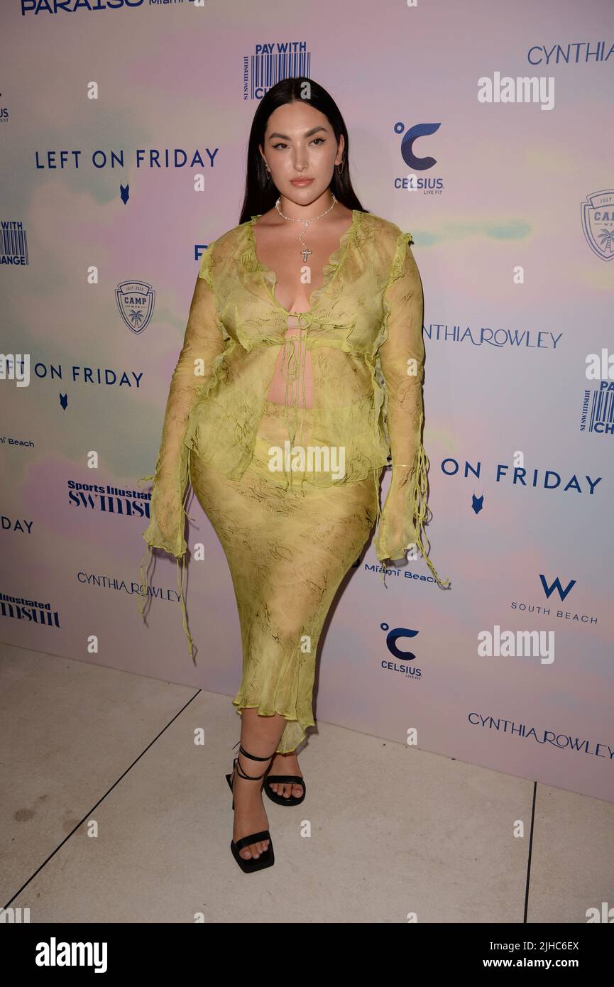 Miami Beach, FL, USA. 16th July, 2022. Yumi Nu arrives to the Sports ...