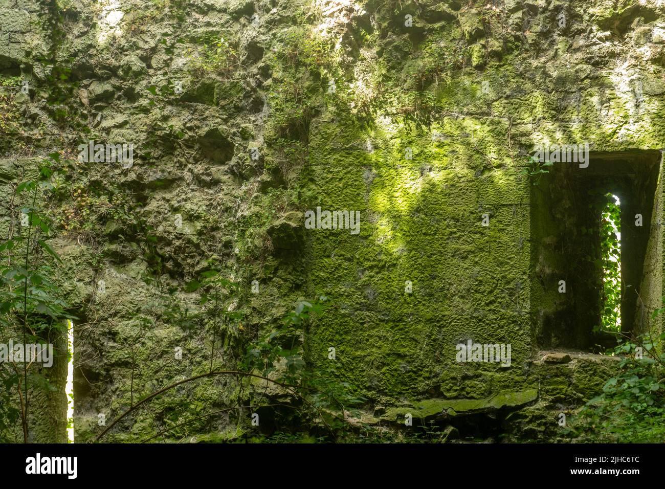 degradation through the nature of the Celtic building, defensive tower ...