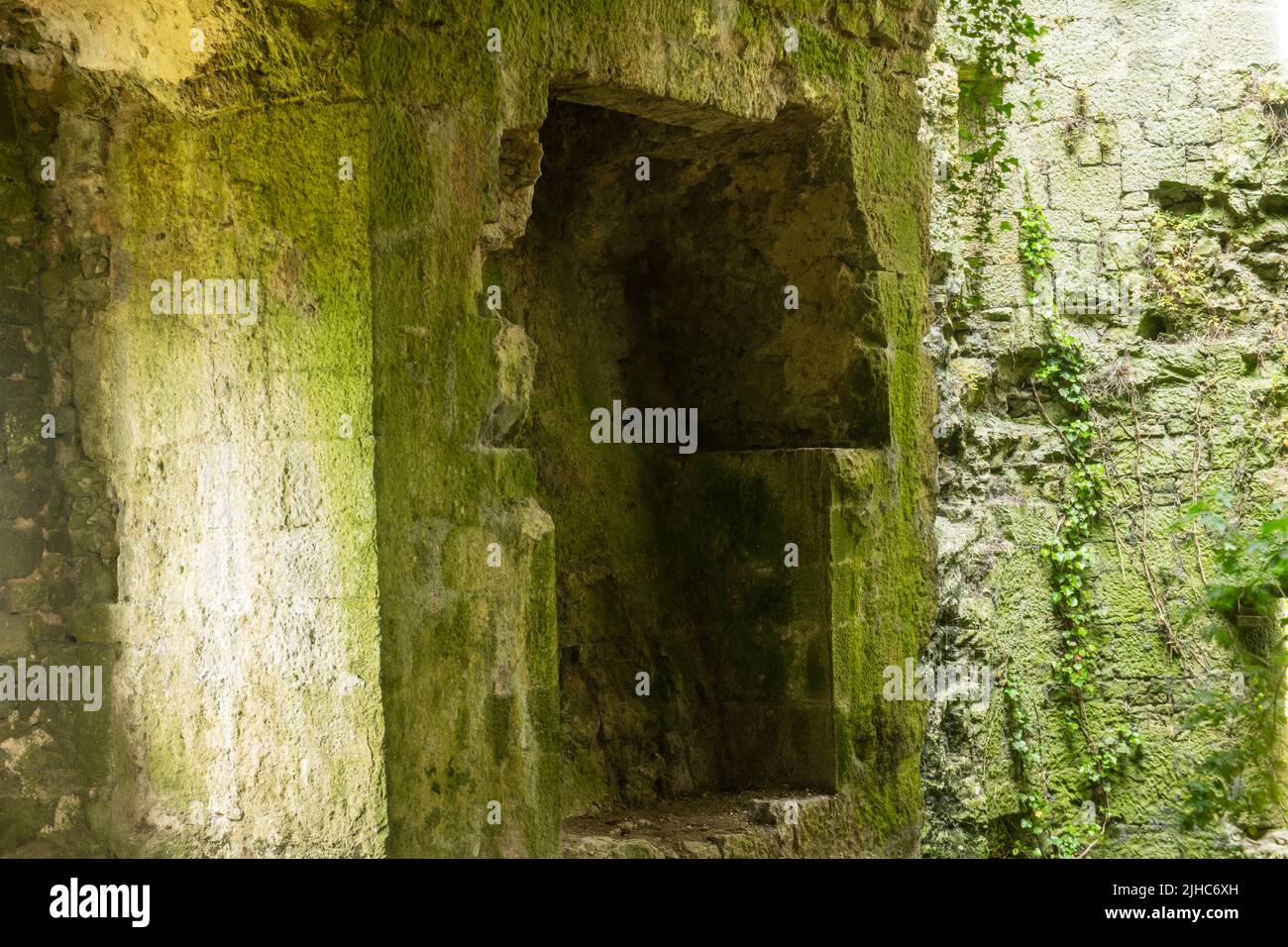 degradation through the nature of the Celtic building, defensive tower ...