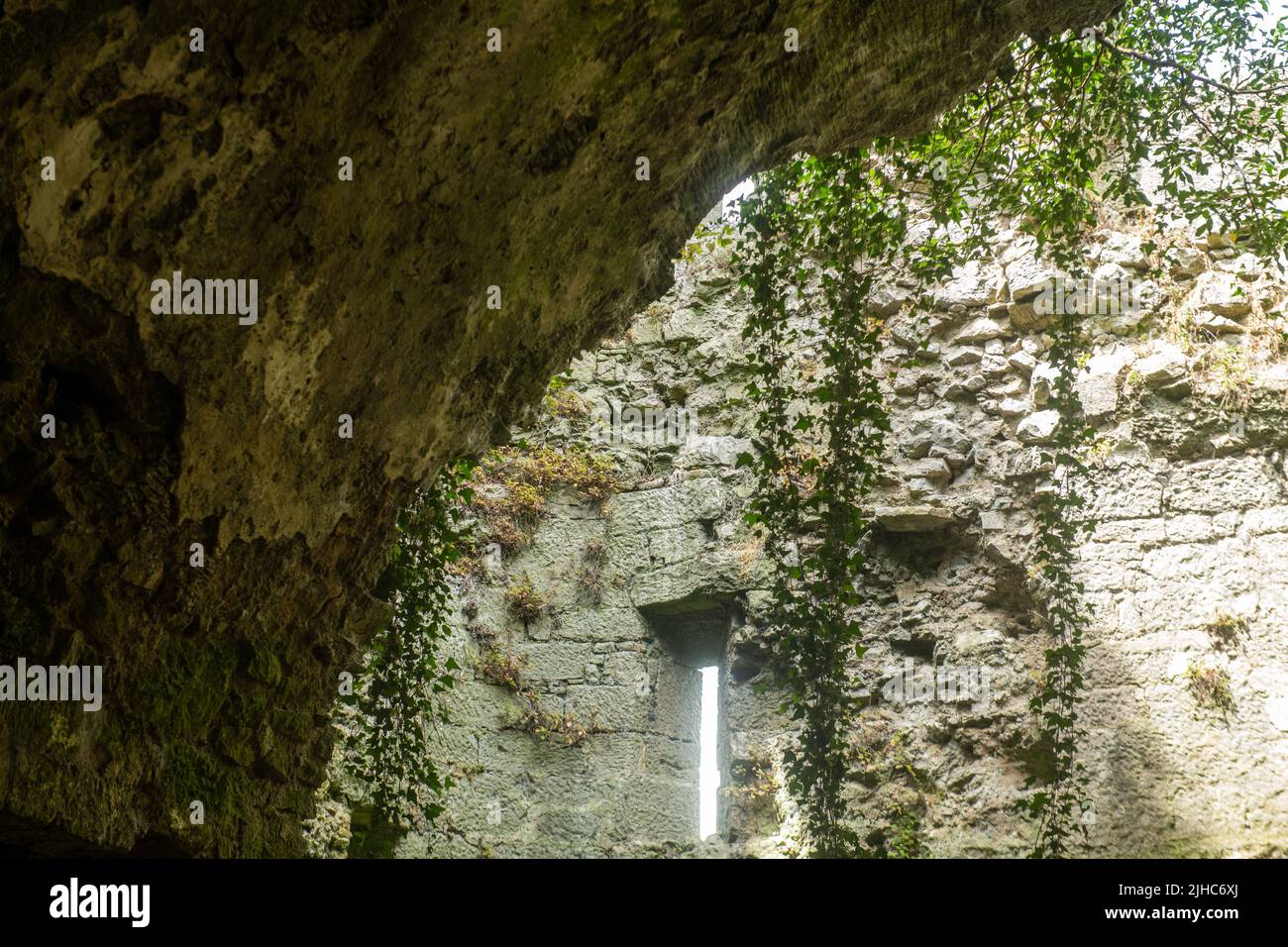 degradation through the nature of the Celtic building, defensive tower ...