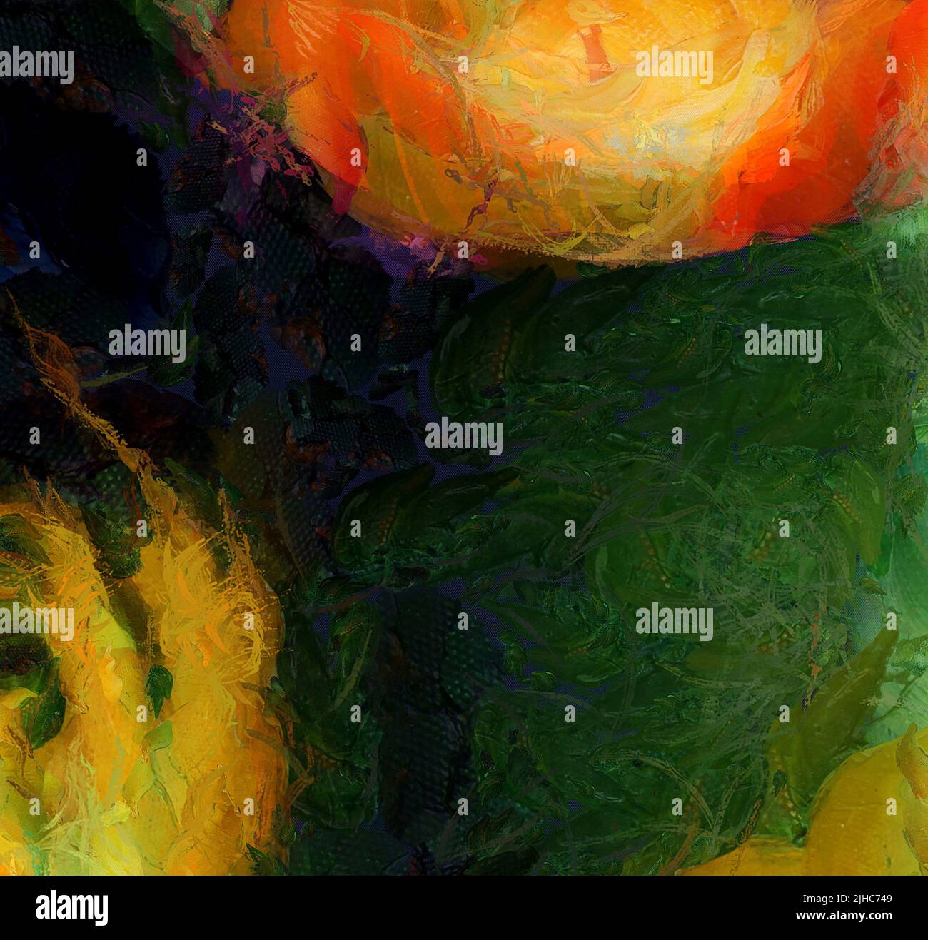 Red Yellow Abstract Painting. 3D rendering Stock Photo - Alamy