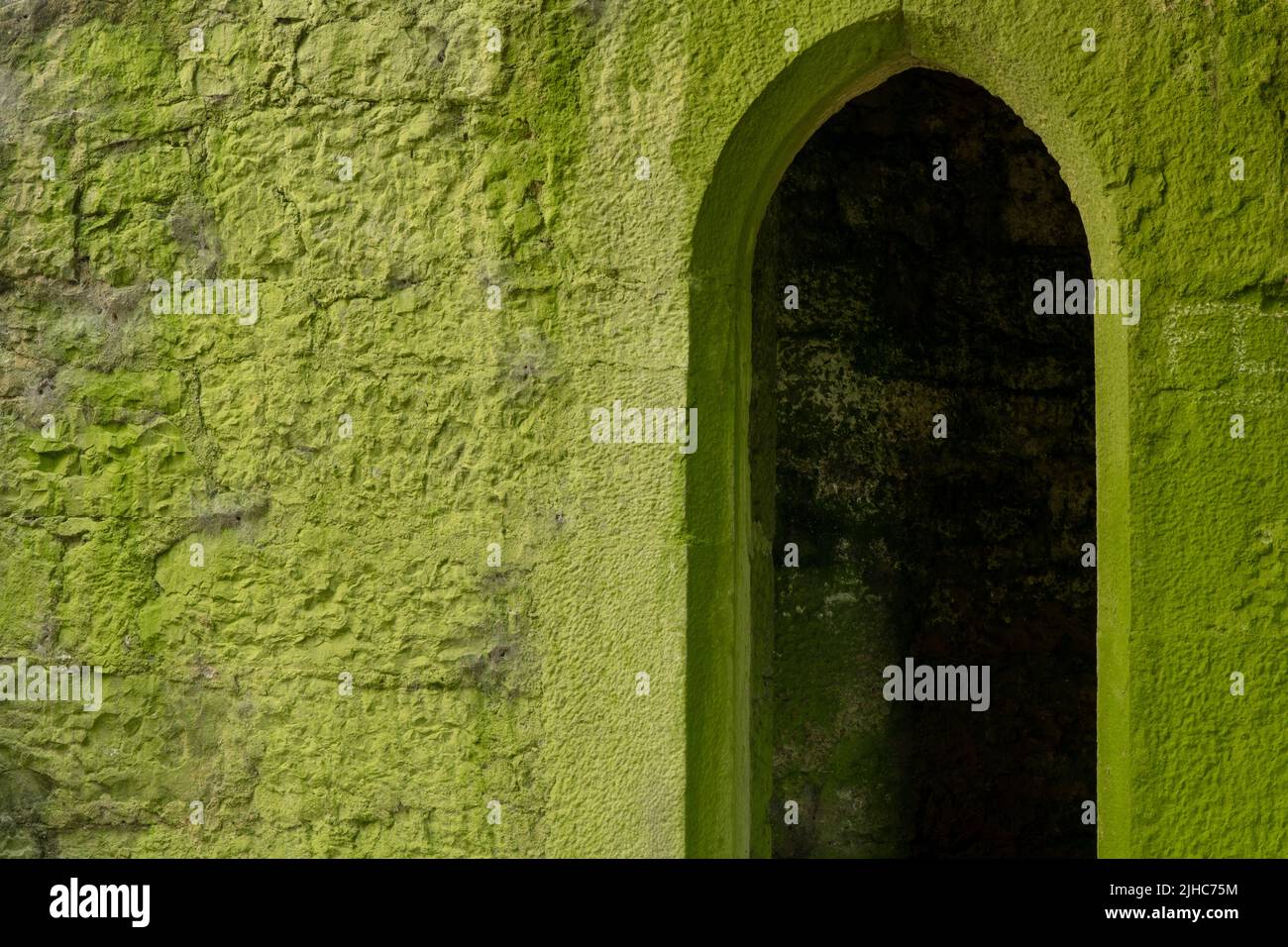 degradation through the nature of the Celtic building, defensive tower ...