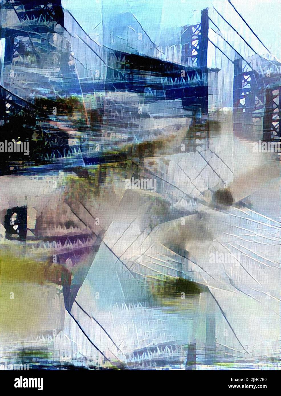 Modern digital abstract. 3D rendering Stock Photo - Alamy