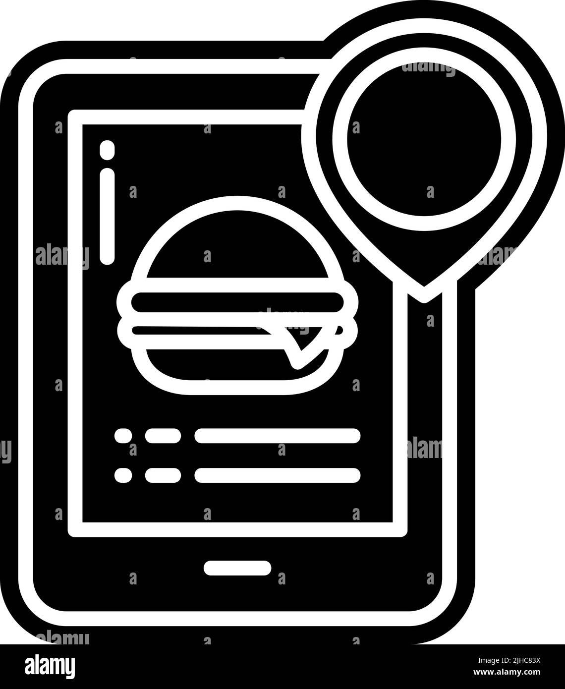 Food and delivery map Stock Vector Image & Art - Alamy