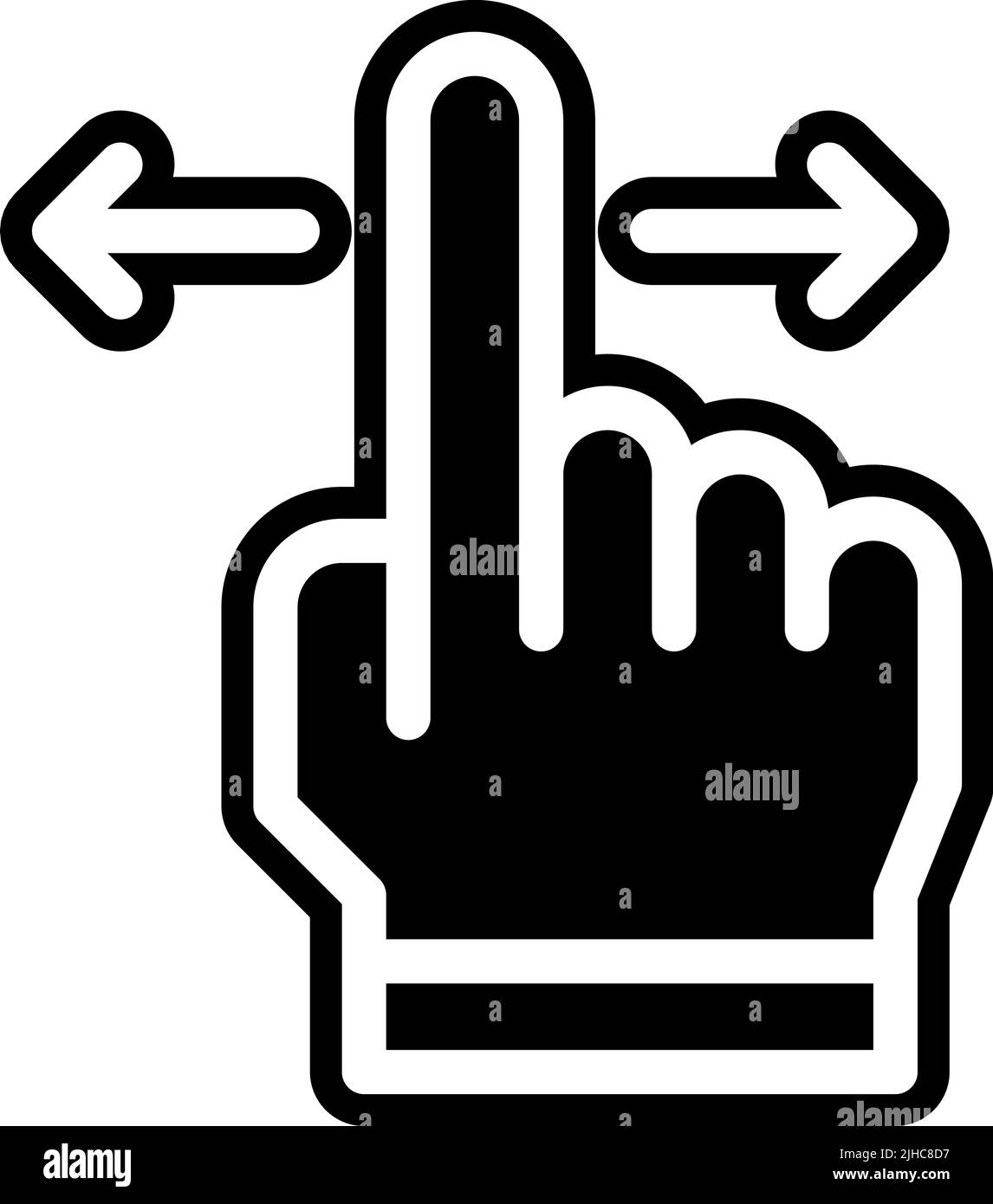 Hand gestures double swipe Stock Vector Image & Art - Alamy