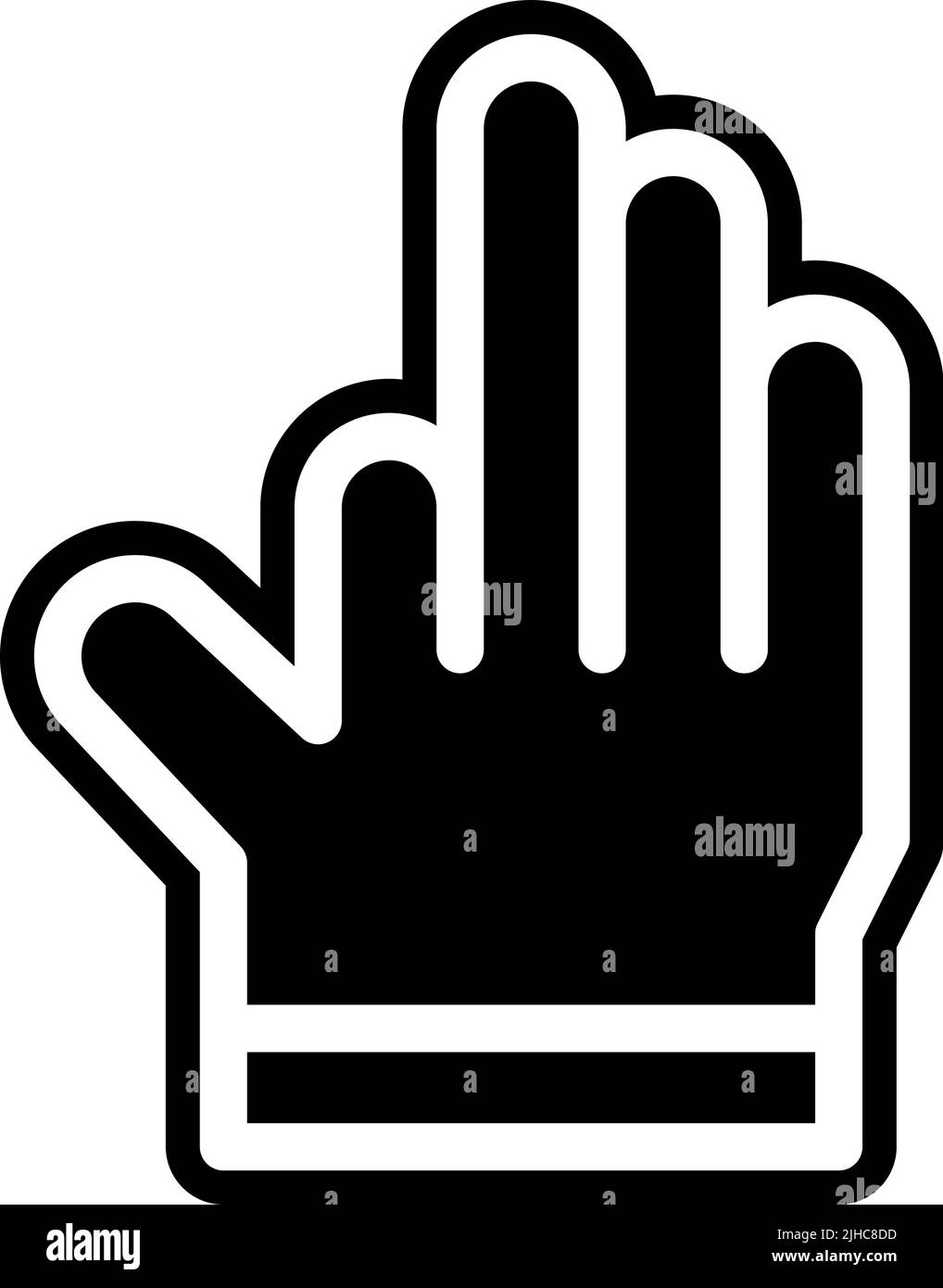 Hand gestures three fingers Stock Vector Image & Art - Alamy