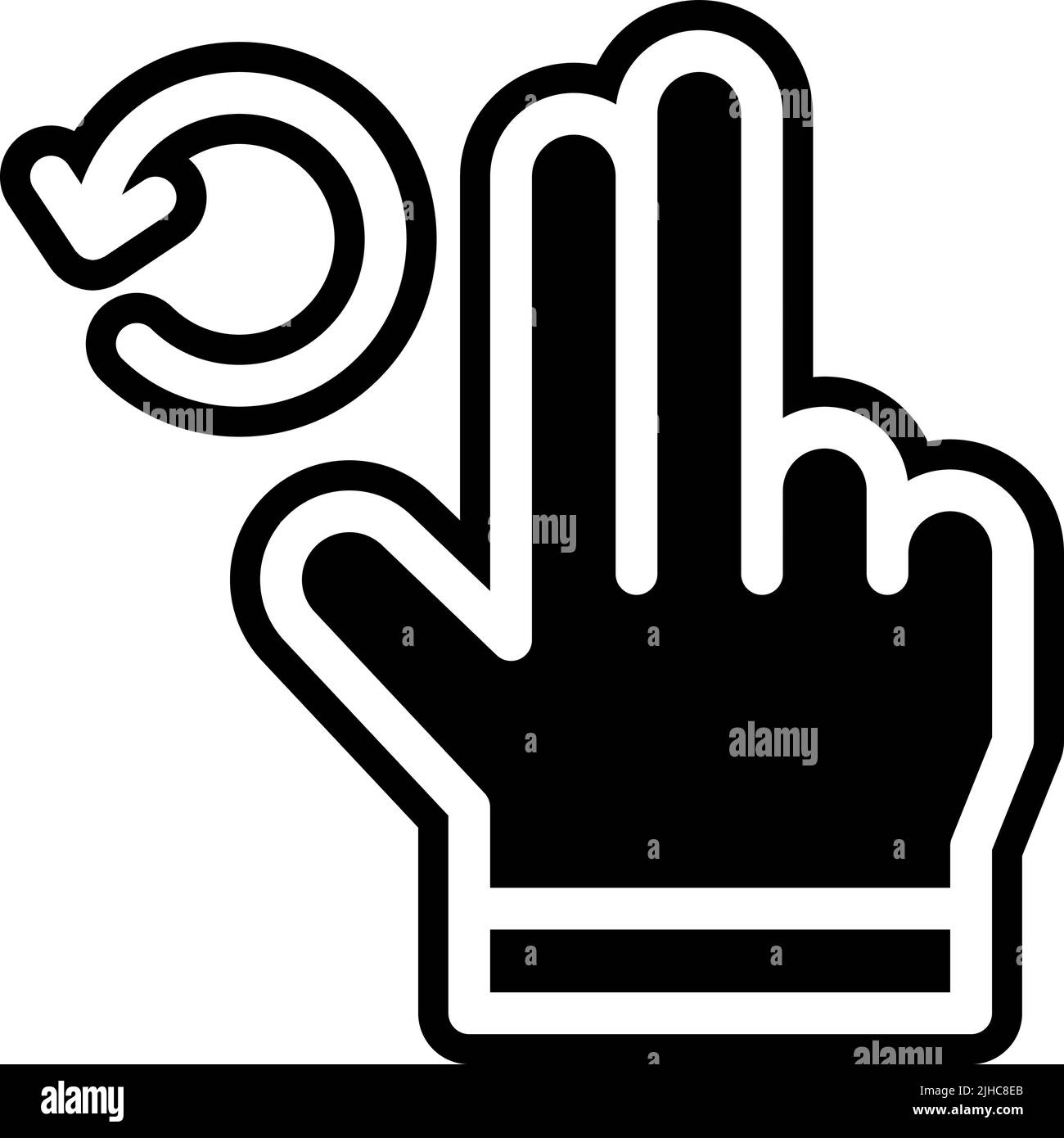 Hand gestures rotate Stock Vector Image & Art - Alamy