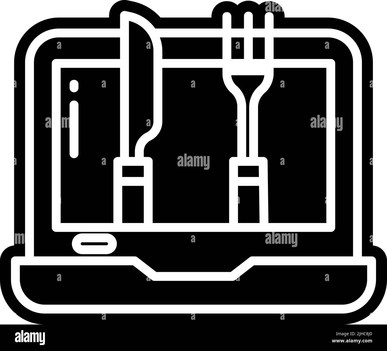 Pizza delivery home door Stock Vector Images - Alamy