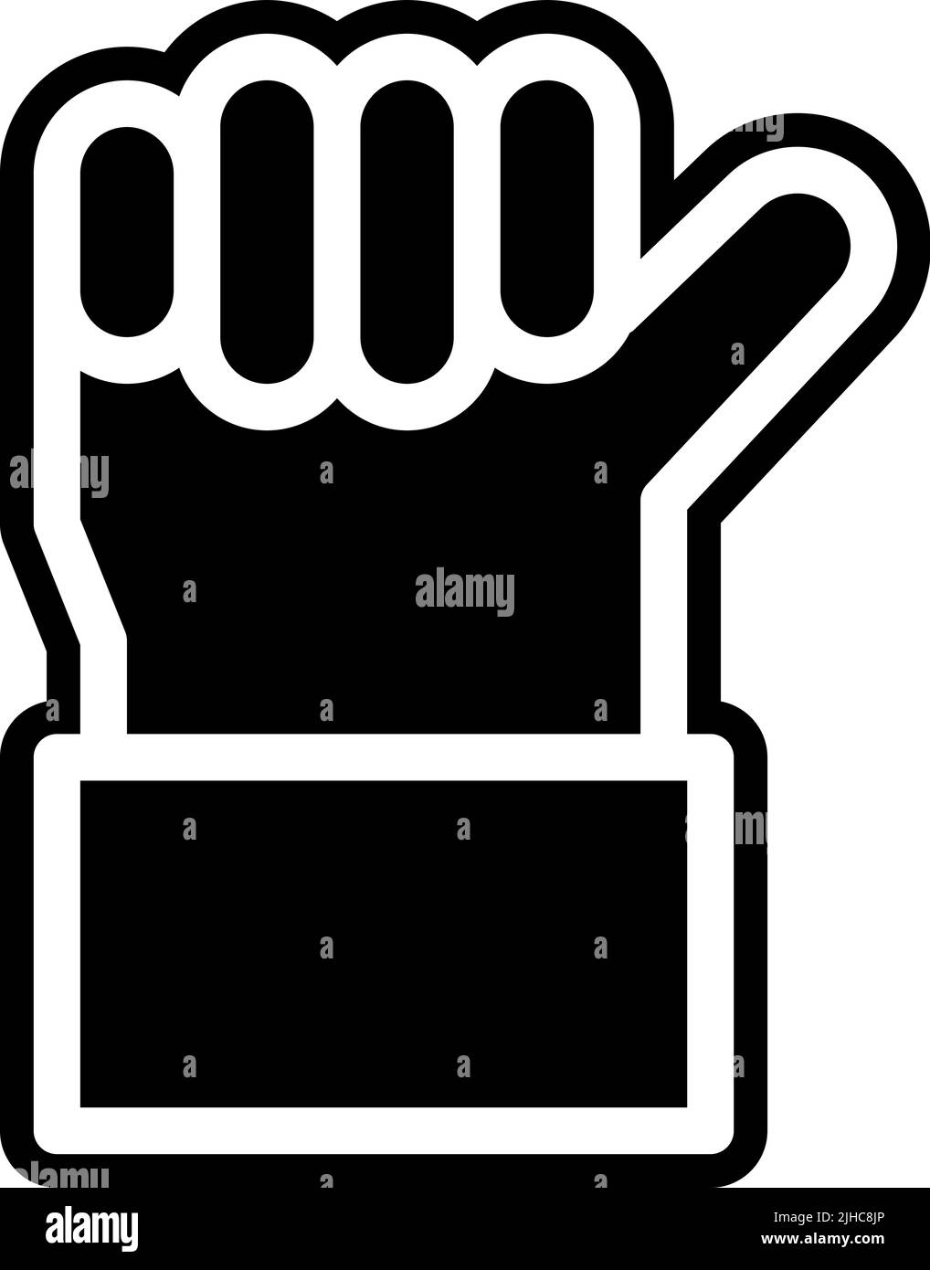 Hand gesture female isolated Black and White Stock Photos & Images - Alamy