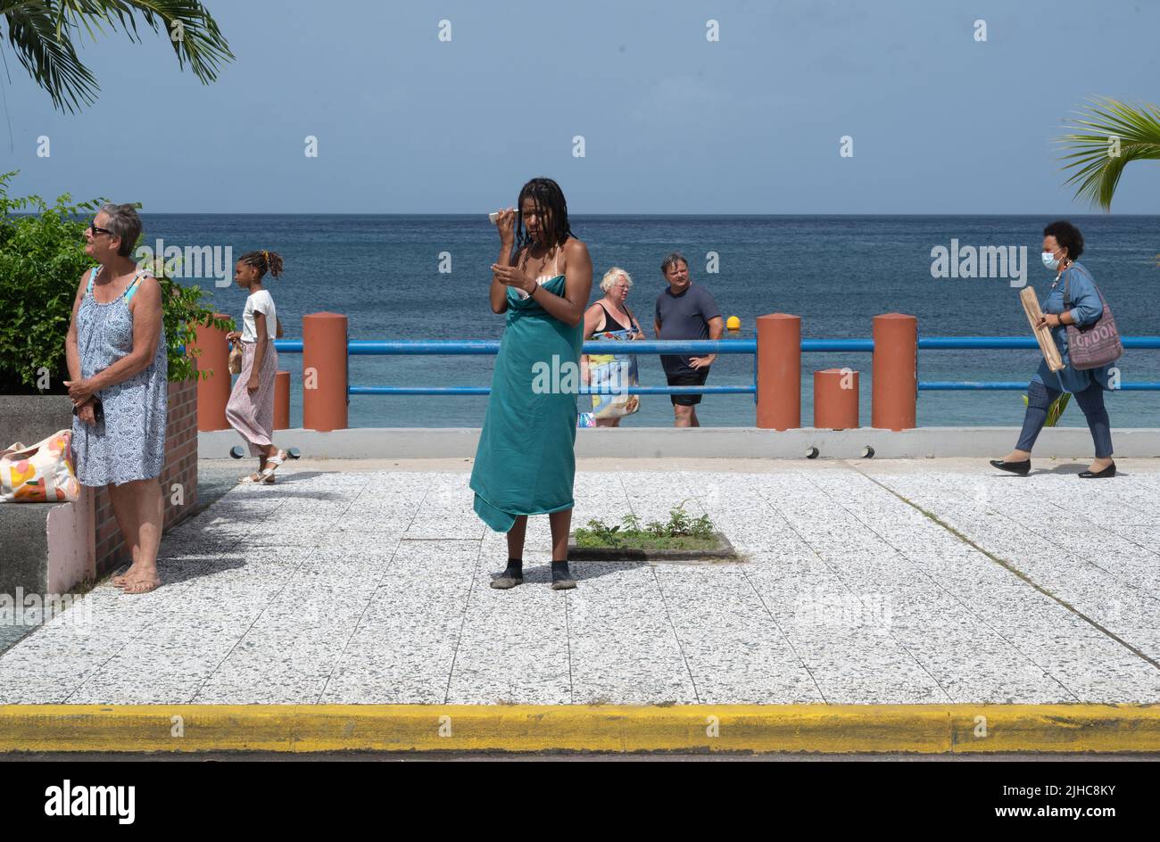 Martinique water people hi-res stock photography and images - Alamy