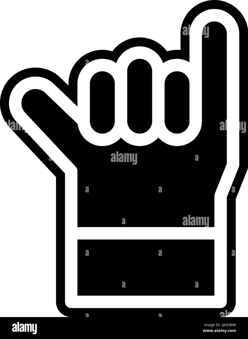 Hand gesture set gestures Black and White Stock Photos & Images - Alamy