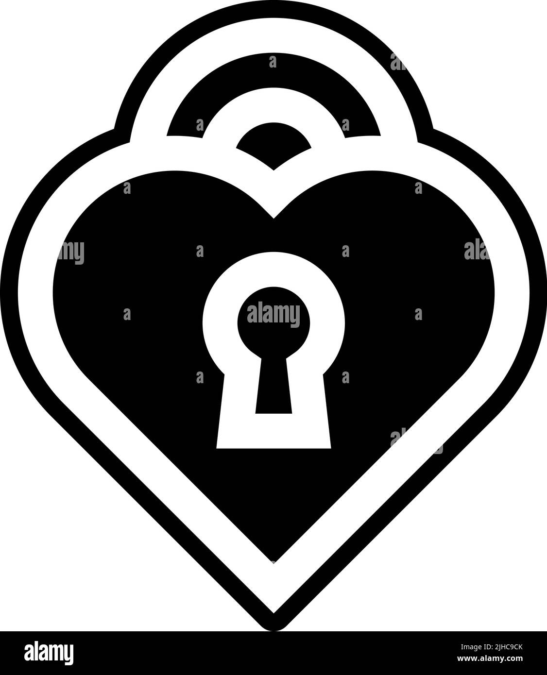 Keys and locks heart Stock Vector Image & Art - Alamy