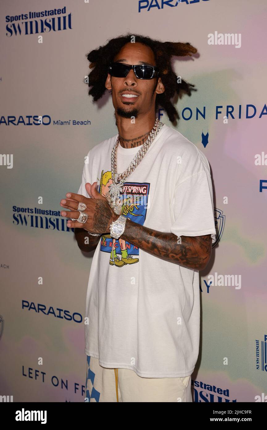 Miami Beach, FL, USA. 16th July, 2022. Robby Anderson arrives to the ...