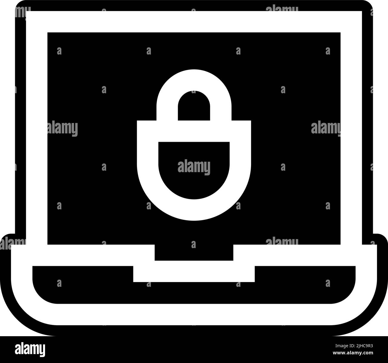 Laptop locks Stock Vector Images - Alamy