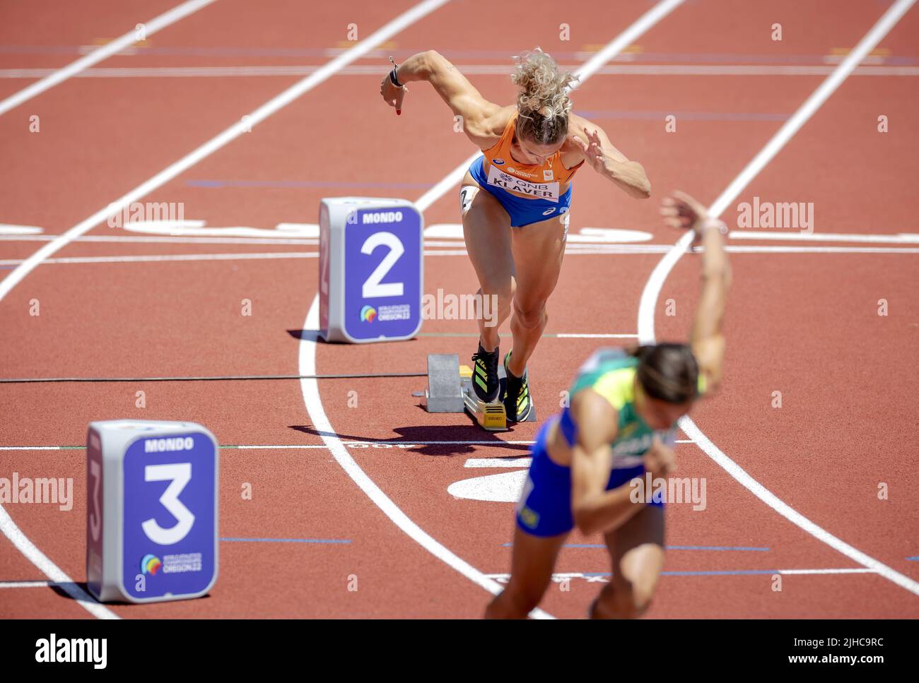 EUGENE - Lieke Klaver during the 400m qualifying session on the third ...