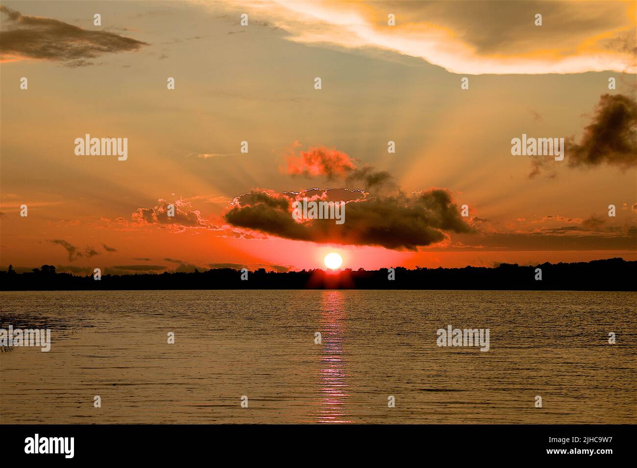 Beautiful sunsets at lake cabin in Northern Minnesota remind us of ...