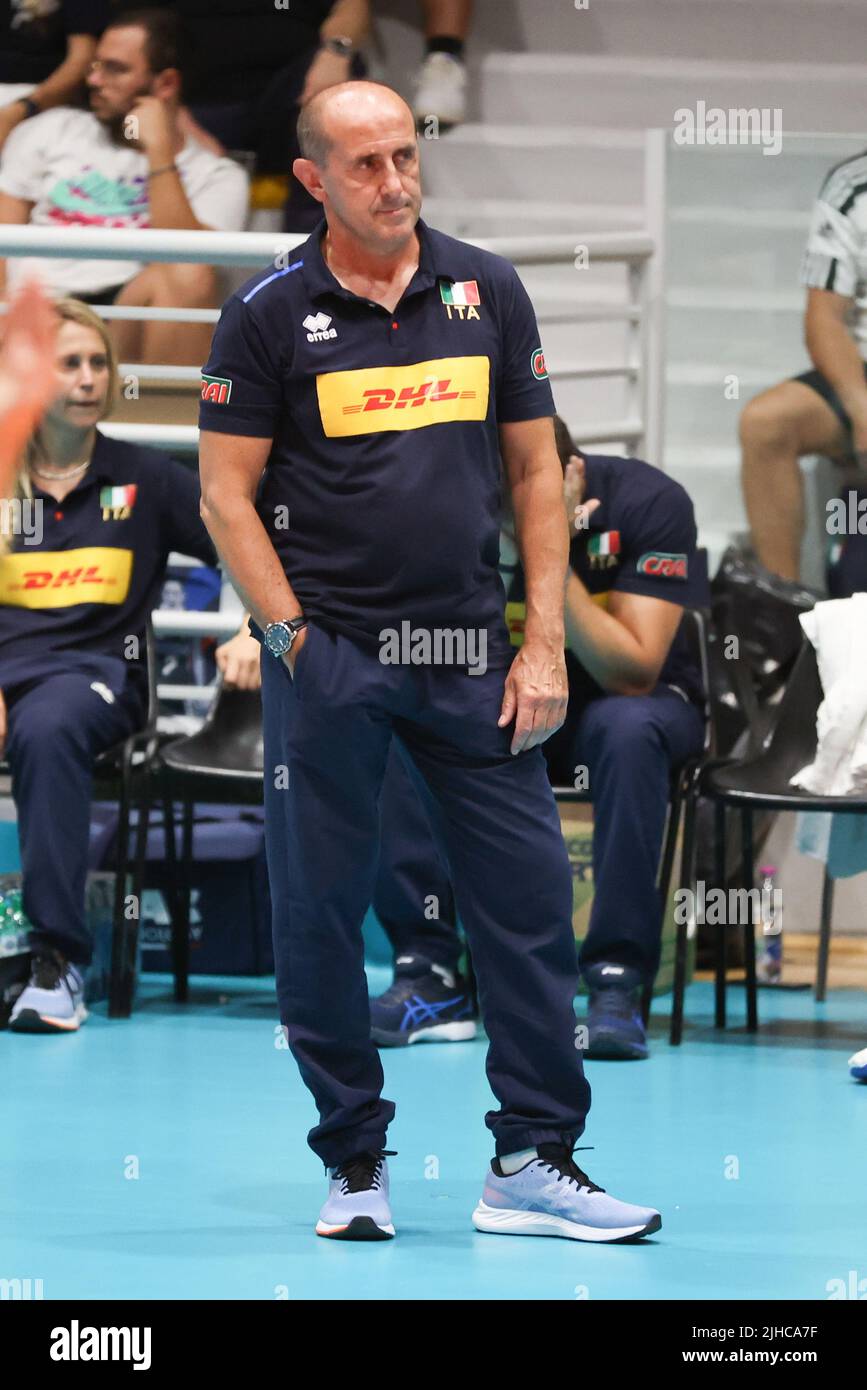 HEAD COACH ITALY LUCA PIERAGNOLI during the Volleyball Intenationals ...