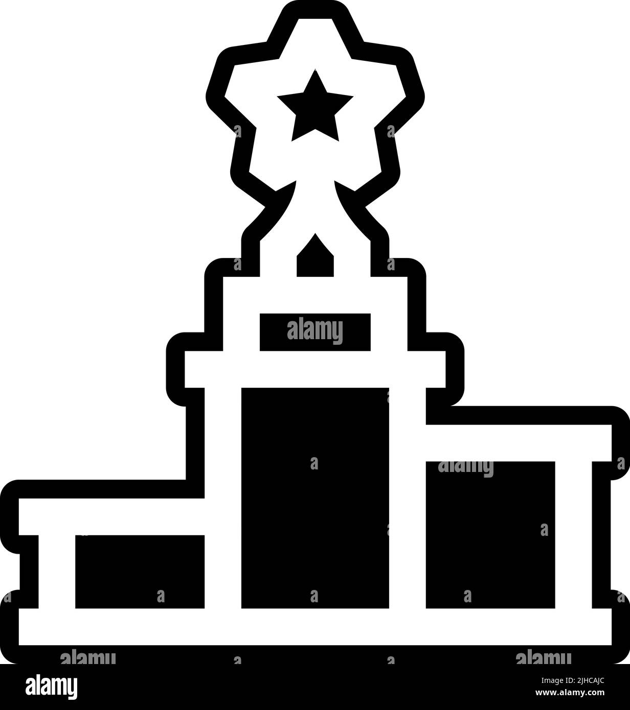 Businessman podium winner Black and White Stock Photos & Images - Alamy